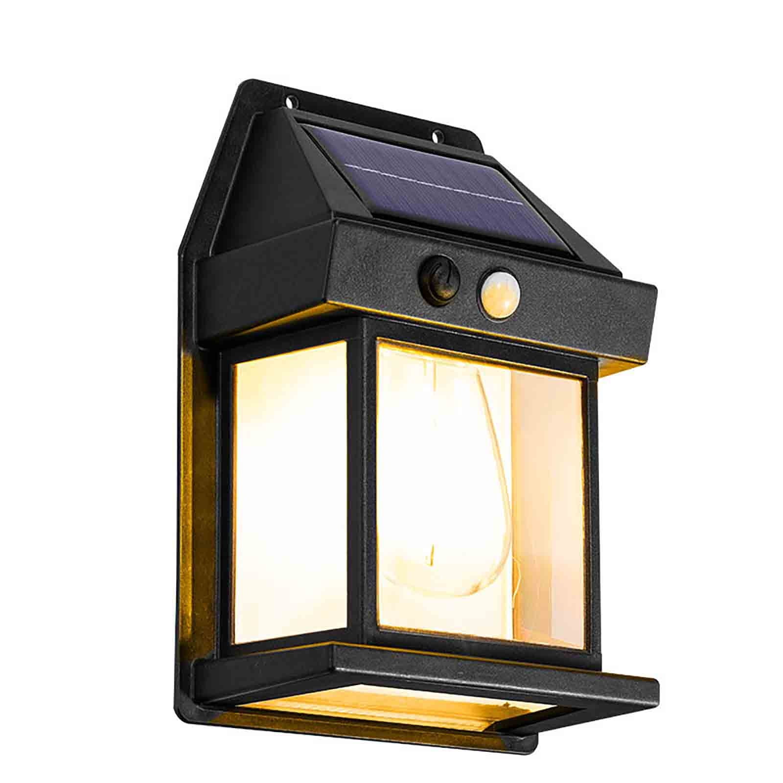 Weloille Single Light Source Wall Light Solar Rechargeable Wiring-free ...