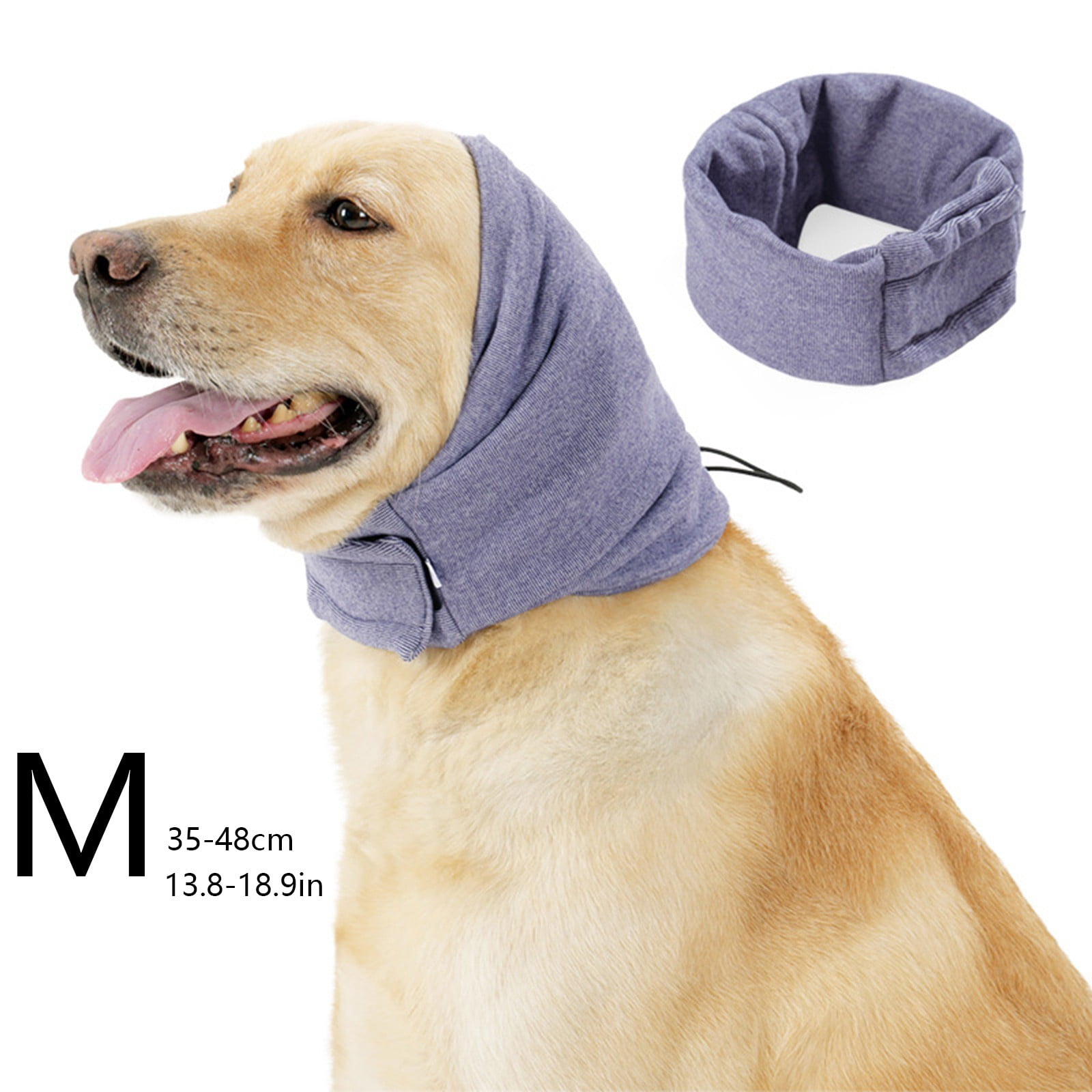 Weloille Soft Dog Calming Hoodie Anxiety Relief Dog Ear Muffs Noise ...