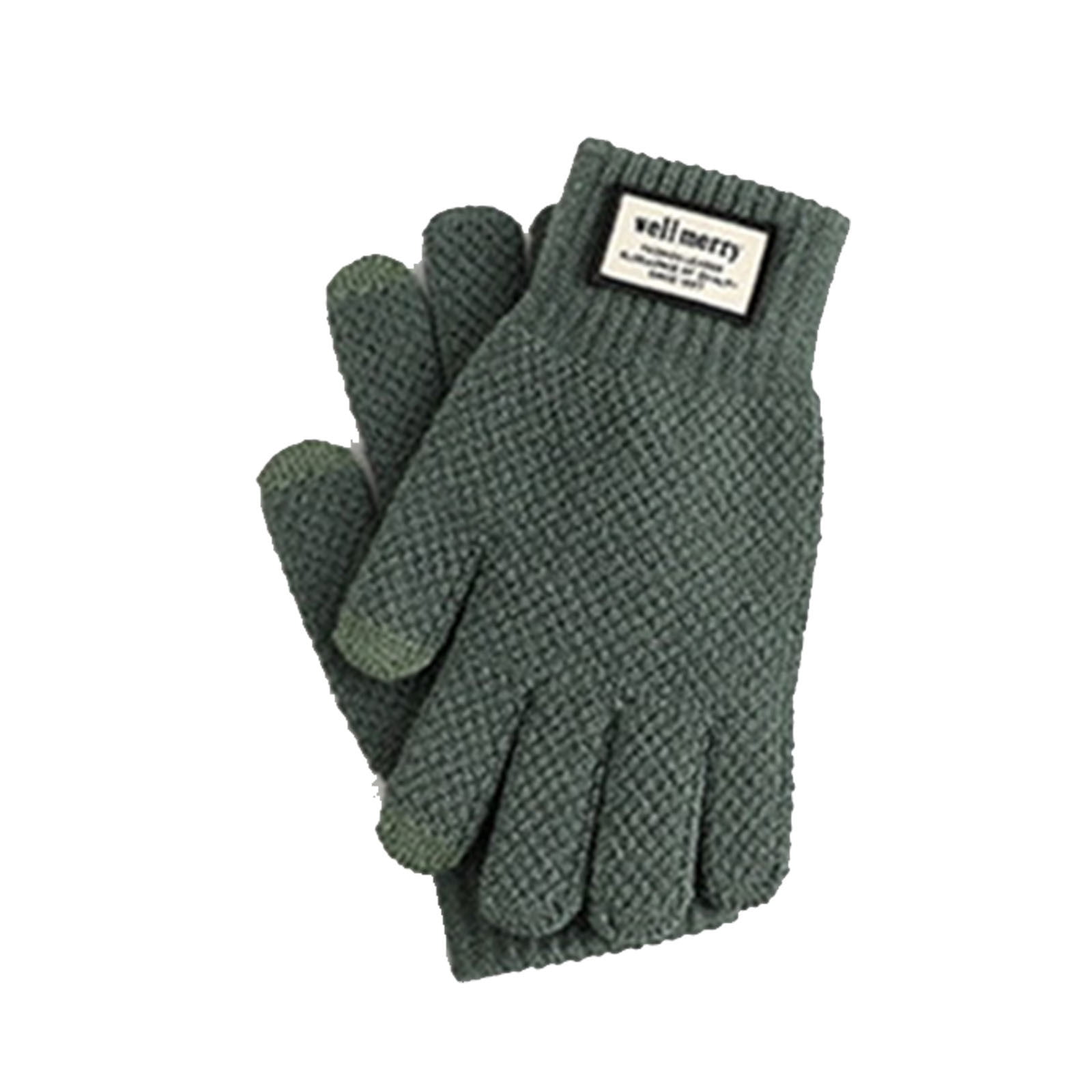 Weloille Thermal Gloves For Men And Women, Touchscreen Knitted Gloves ...