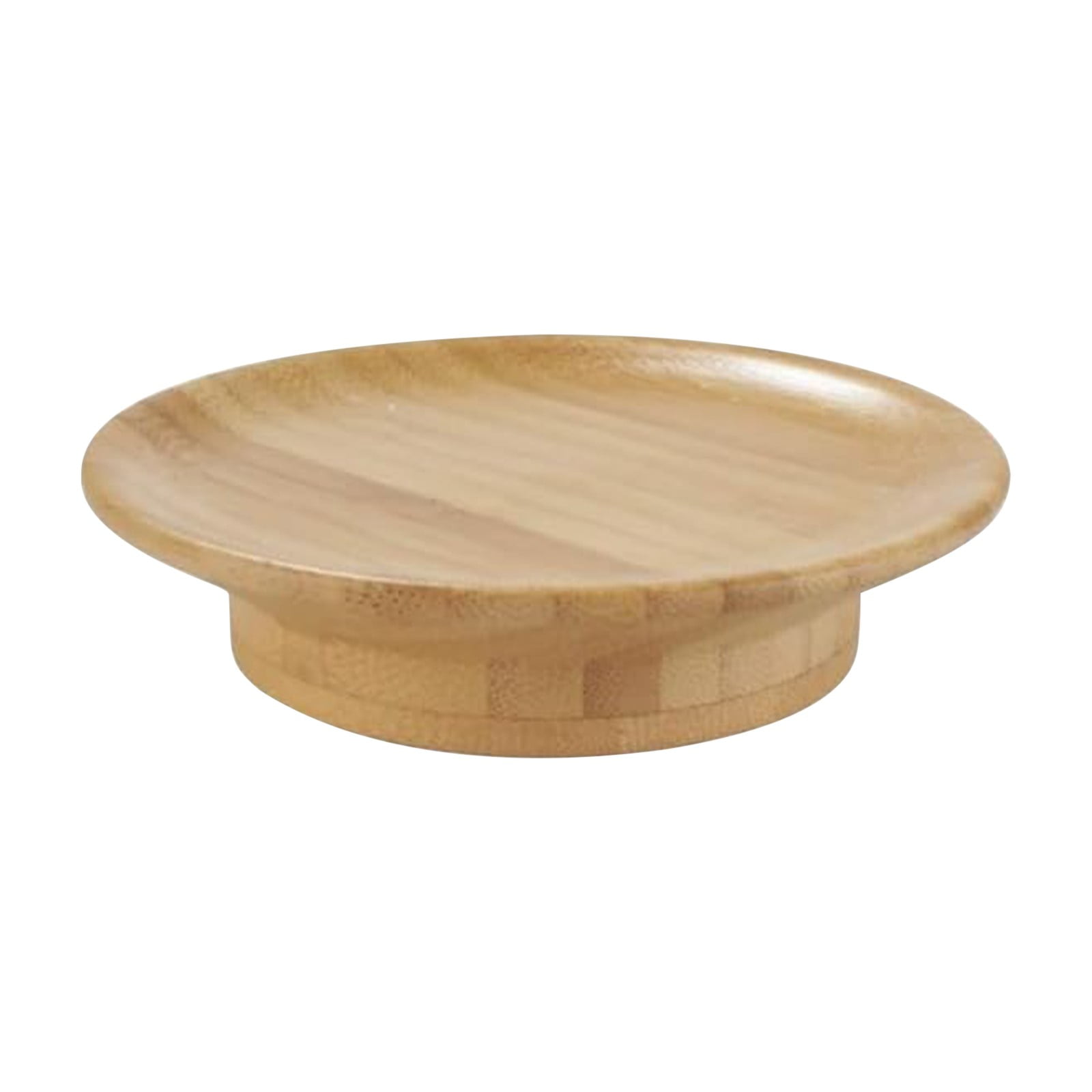 Weloille Wooden Appetizer Plates with Wine Glass Holder - Mini Trays ...