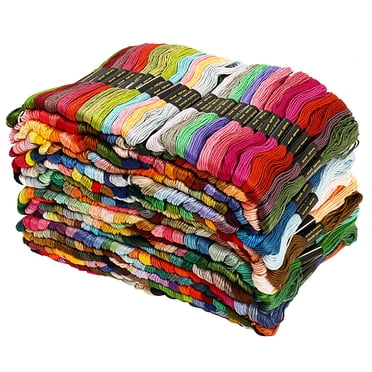 Dznils Bulk 447PC Cotton Cross Stitch Thread, Sewing Skeins, Multi ...