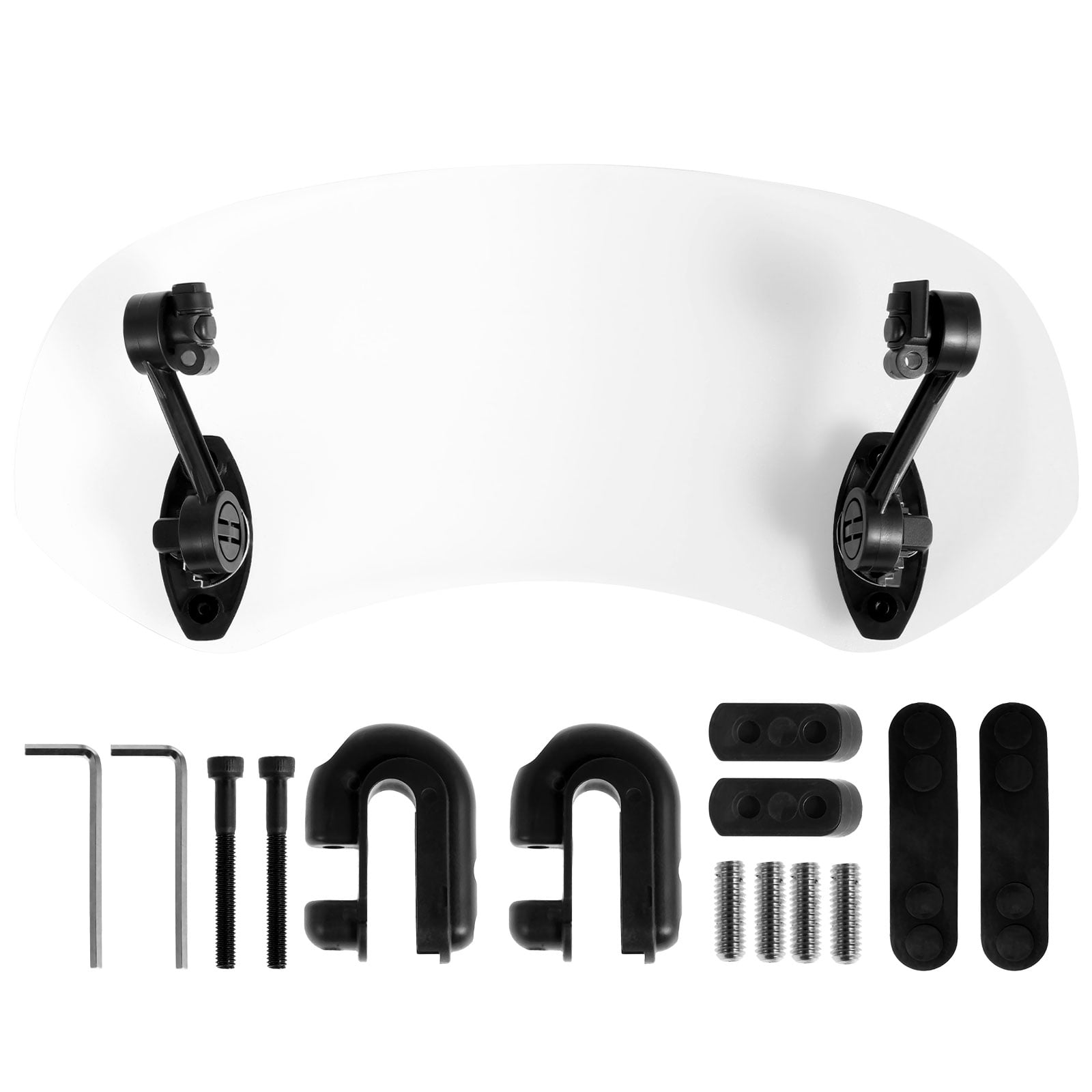 Welpettie Motorcycle Windshield Extension , Universal Adjustable Clip ...