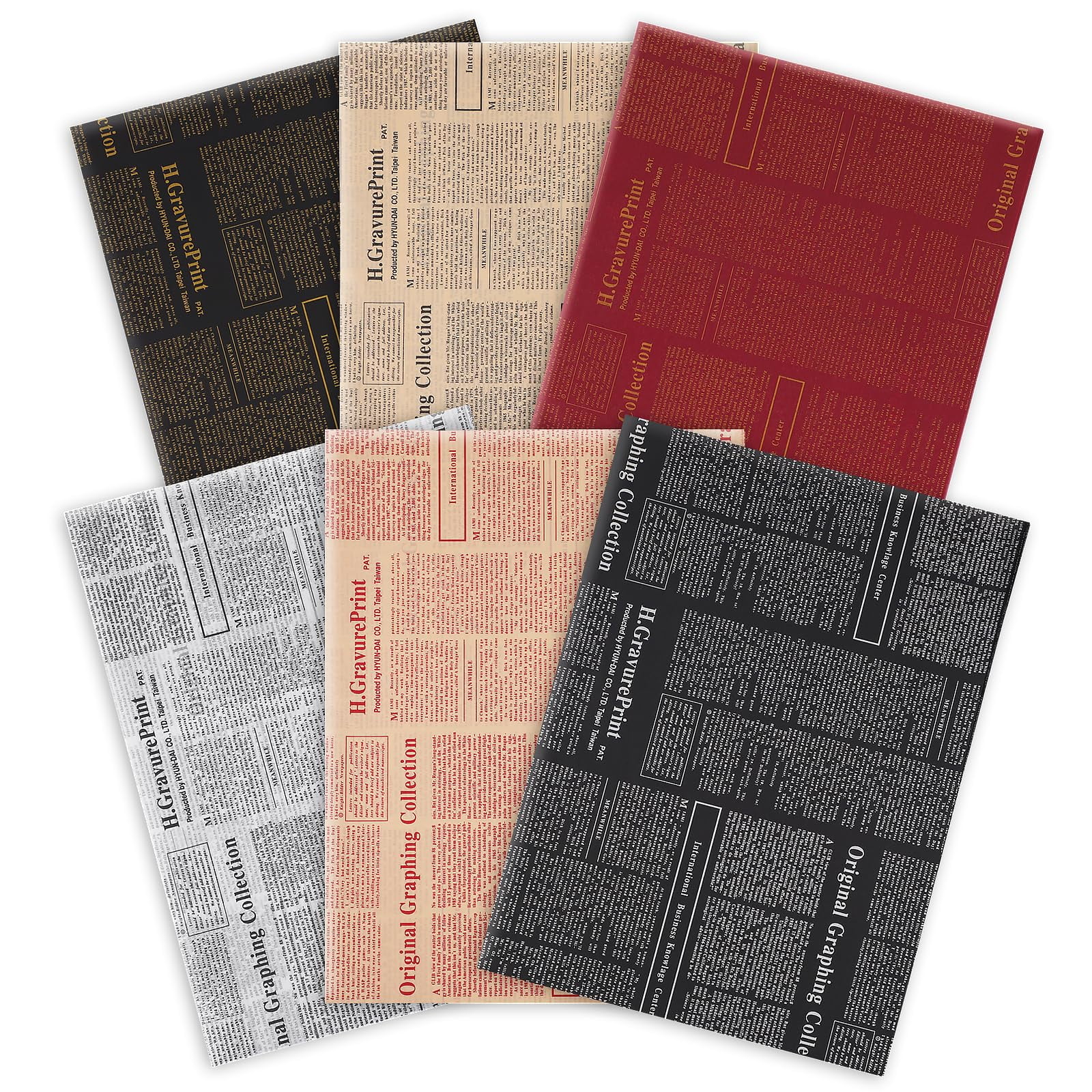 Welpurch 120 Sheet Vintage Newspaper Tissue Paper, 20x14in Old ...