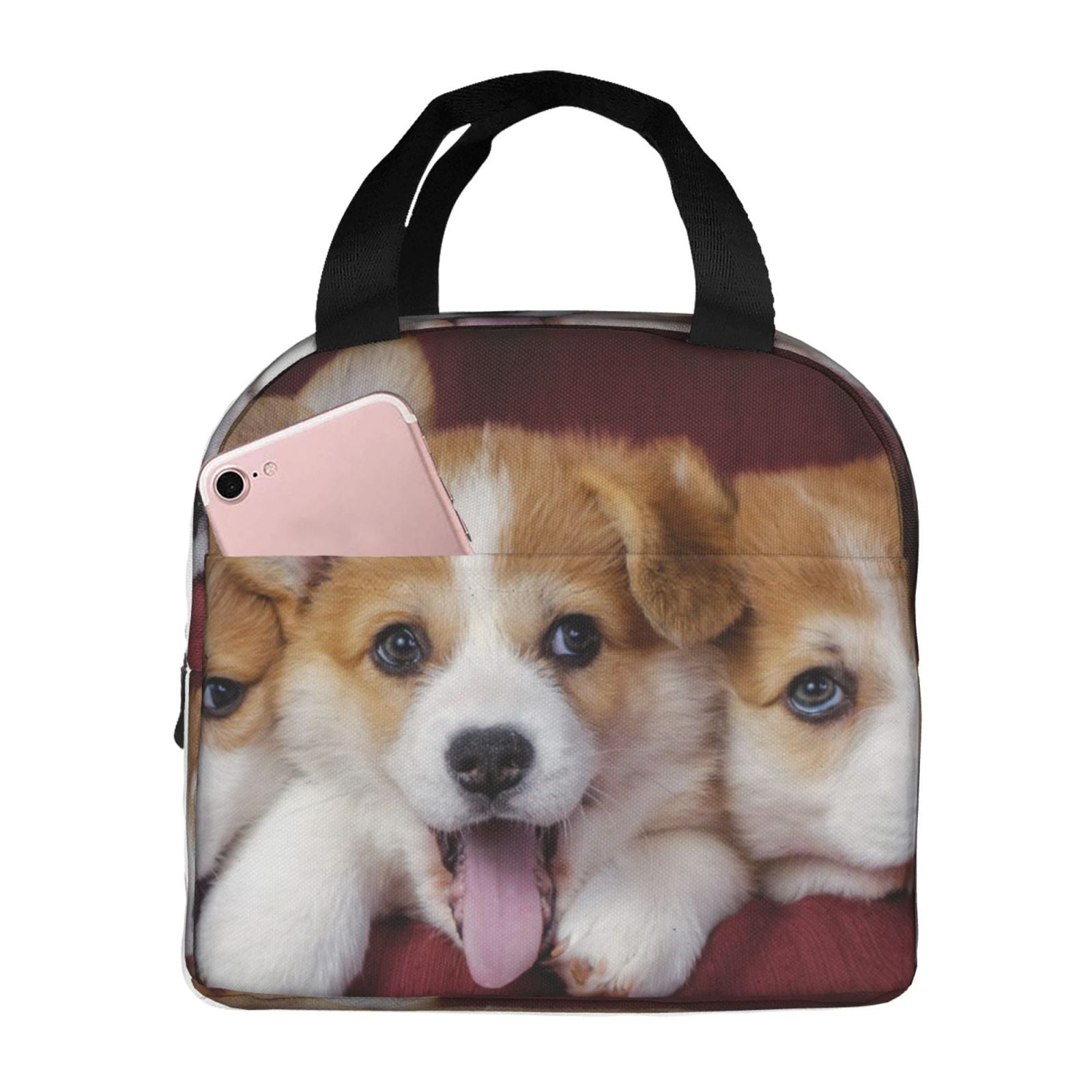 Welsh Corgi 6 Lunch Bag Tote Bag Insulated Lunch Box, Leakproof Thermal ...