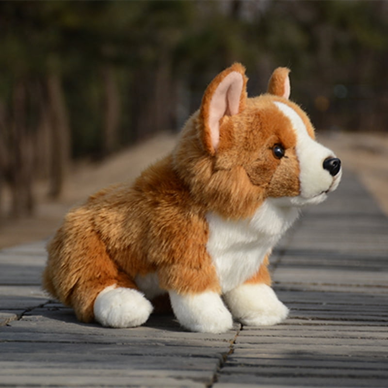 Welsh Corgi Dog High Fidelity Anime Cute Plushie Corgi Plush Toys ...