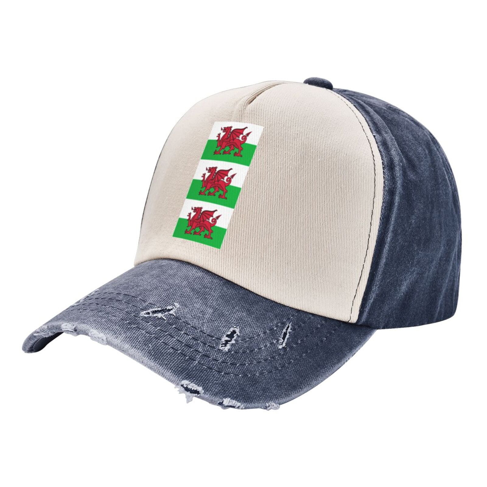 Welsh Dragon Flag Distressed Baseball Cap Dad Hats for Men Women ...