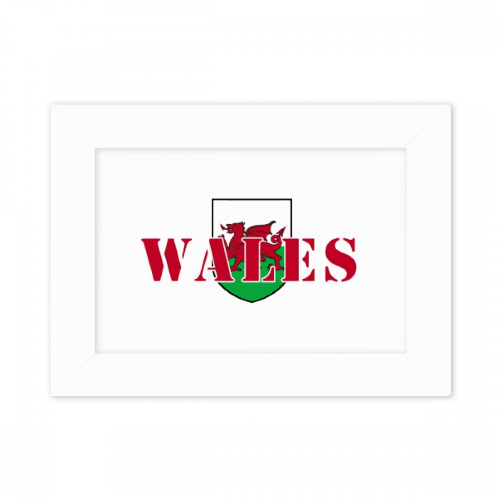 Welsh Emblem Flag Territory Photo Mount Frame Picture Art Painting ...