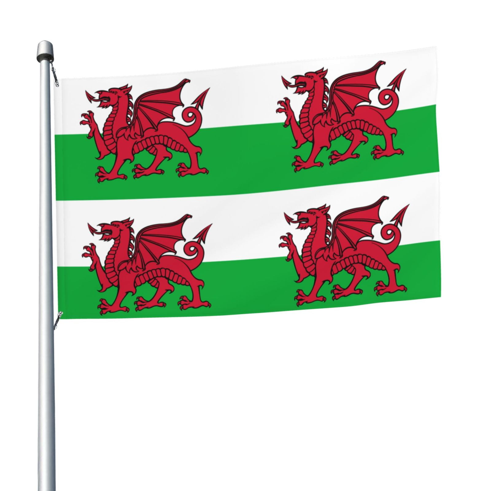 Welsh Flag Flag 5x8 Ft Print Vivid Color Light-Weighted Flags With ...