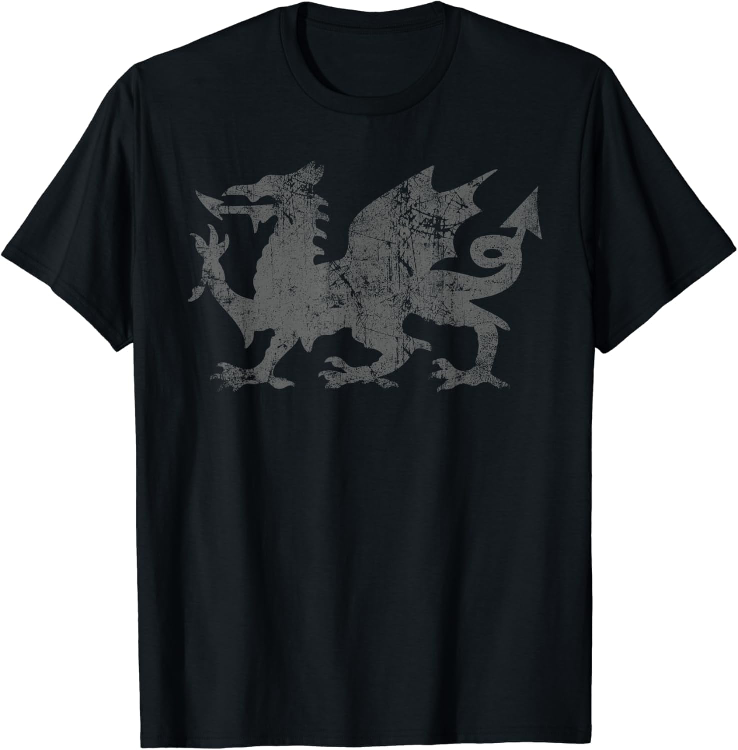 Welsh Flag Heraldry Dragon Welsh soccer St David's day Wales T-Shirt ...