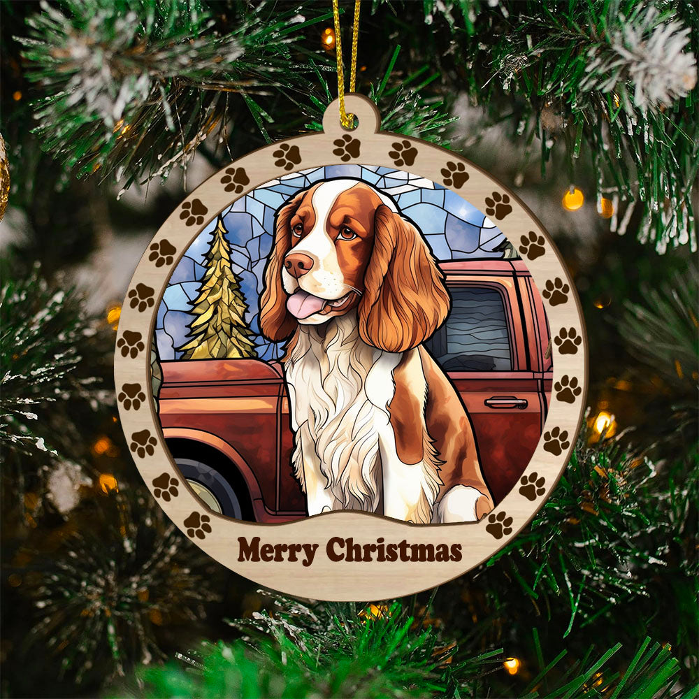 Welsh Springer Spaniel Christmas Dog Ornament, Welsh Springer Spaniel ...