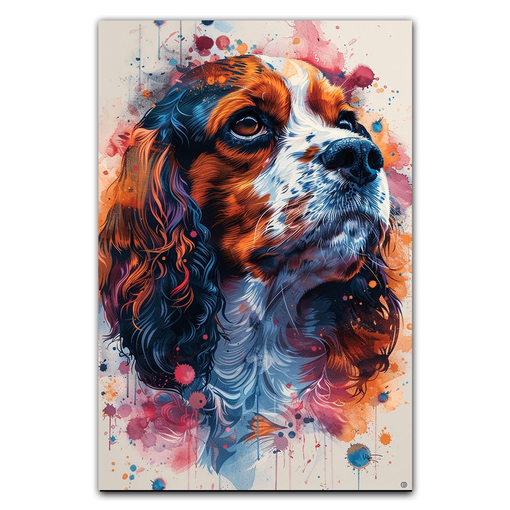 Welsh Springer Spaniel Dog Art Print Poster, Wall art Painting Decor ...
