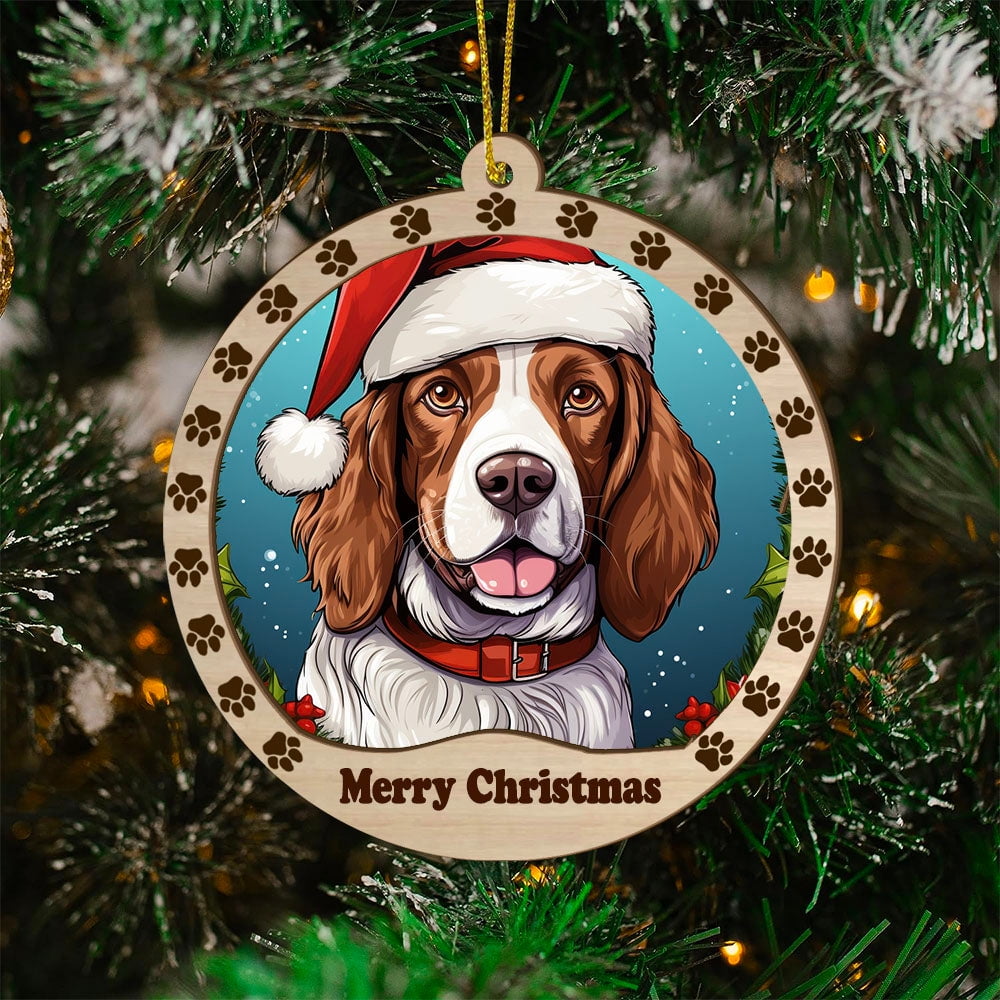 Welsh Springer Spaniel Dog Ornament, Welsh Springer Spaniel Dog Stained ...