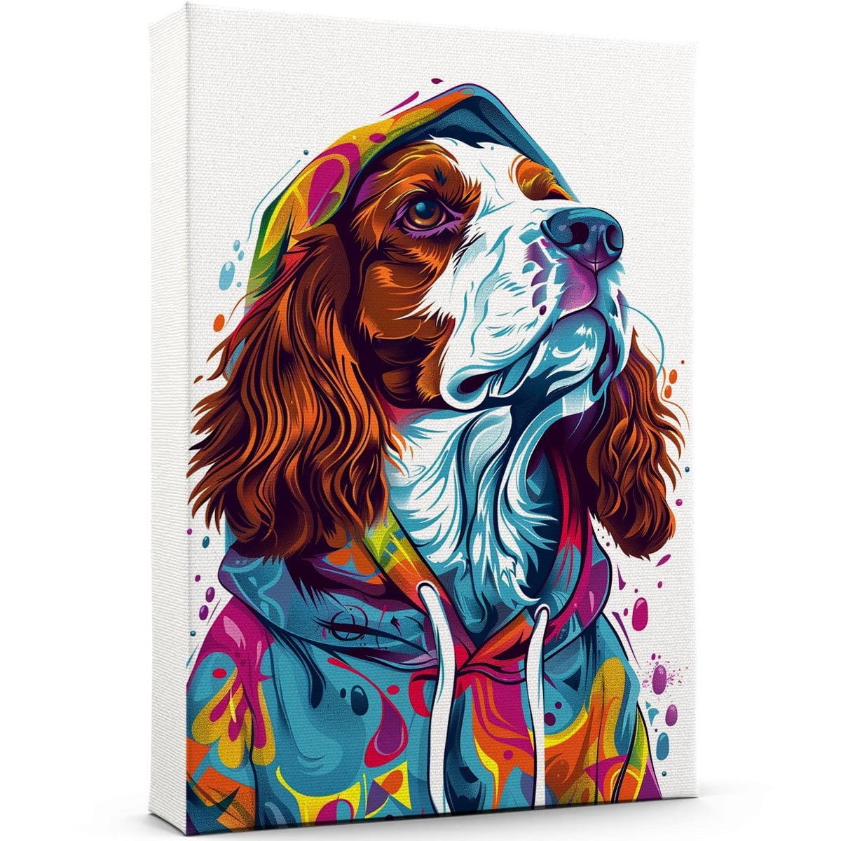 Welsh Springer Spaniel Dog Wall Art Cute Animal Decor for Kid's Bedroom ...