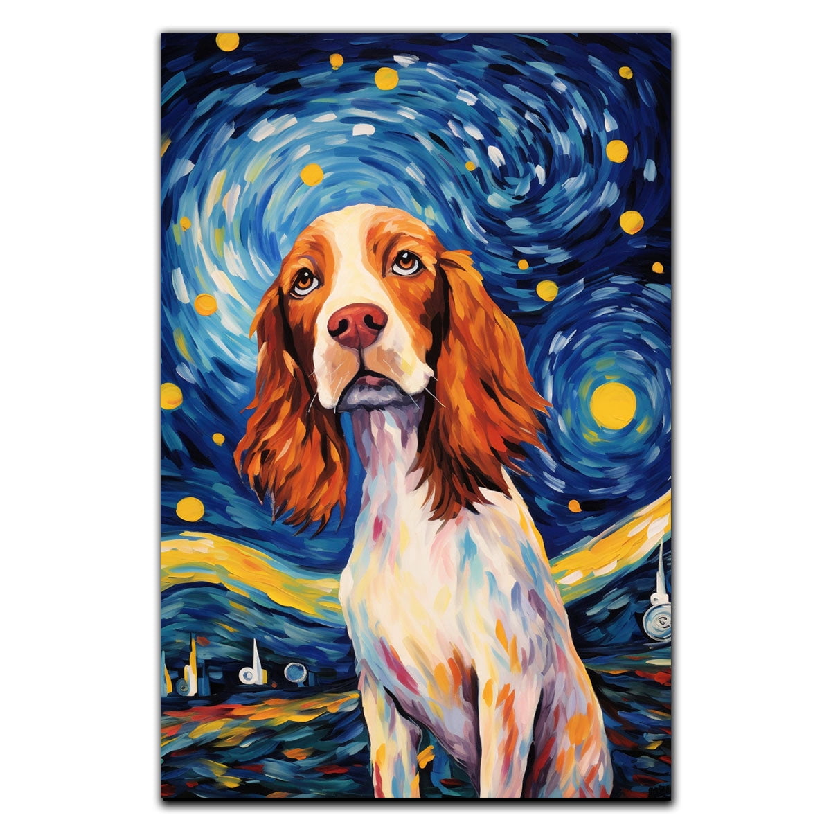 Welsh Springer Spaniel Paintings Canvas for Wall Decorations ...