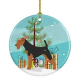 Welsh Terrier Merry Christmas Tree Ceramic Ornament - Walmart.com