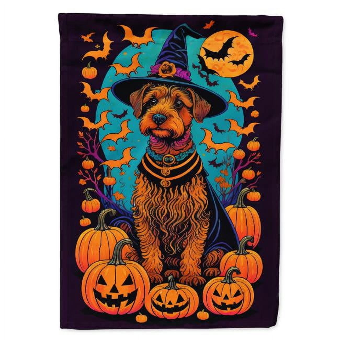 Welsh Terrier Witchy Halloween Garden Flag 11.25 in x 15.5 in - Walmart.com