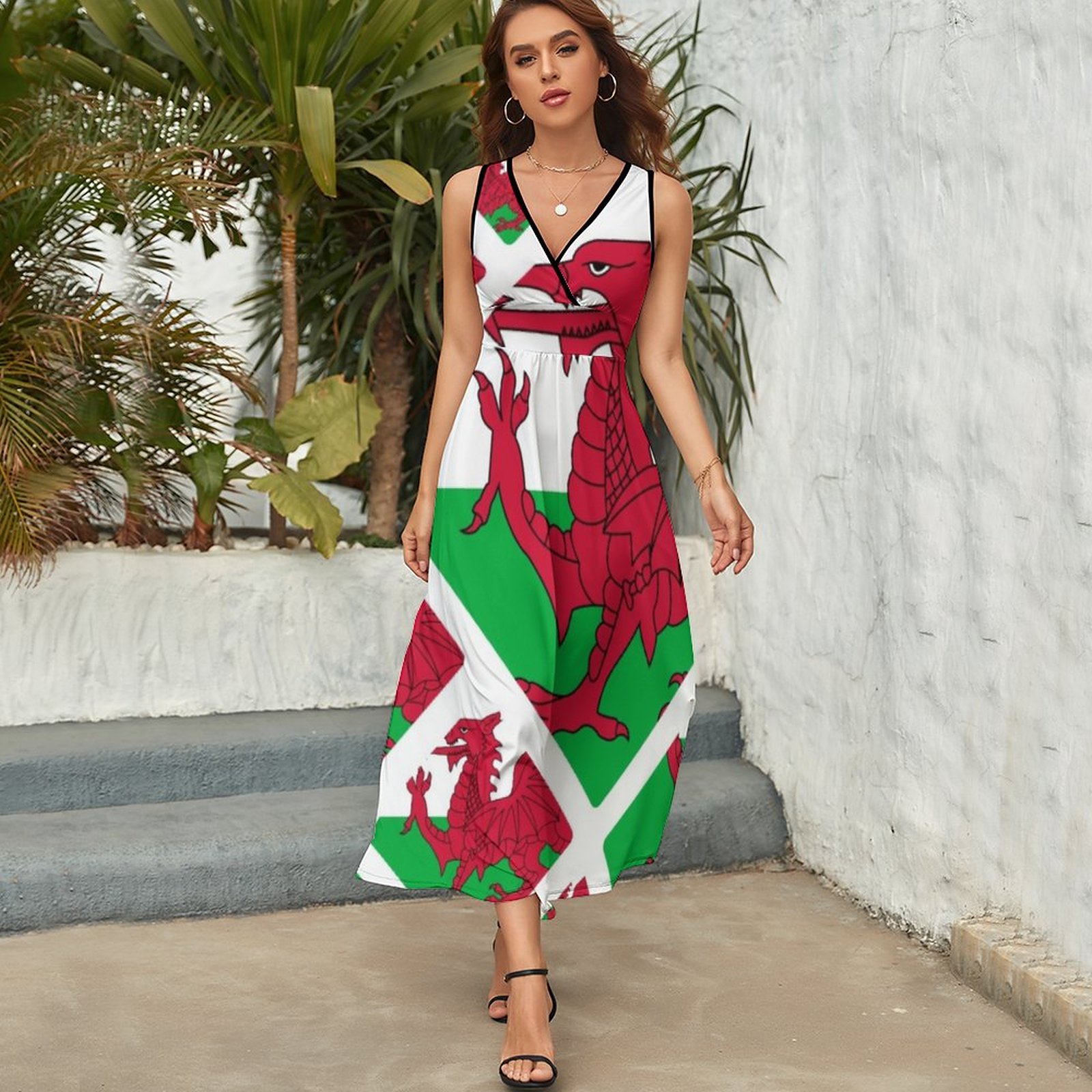 Welsh flag Sleeveless Dress prom dresses 2024 Female clothing - Walmart.com