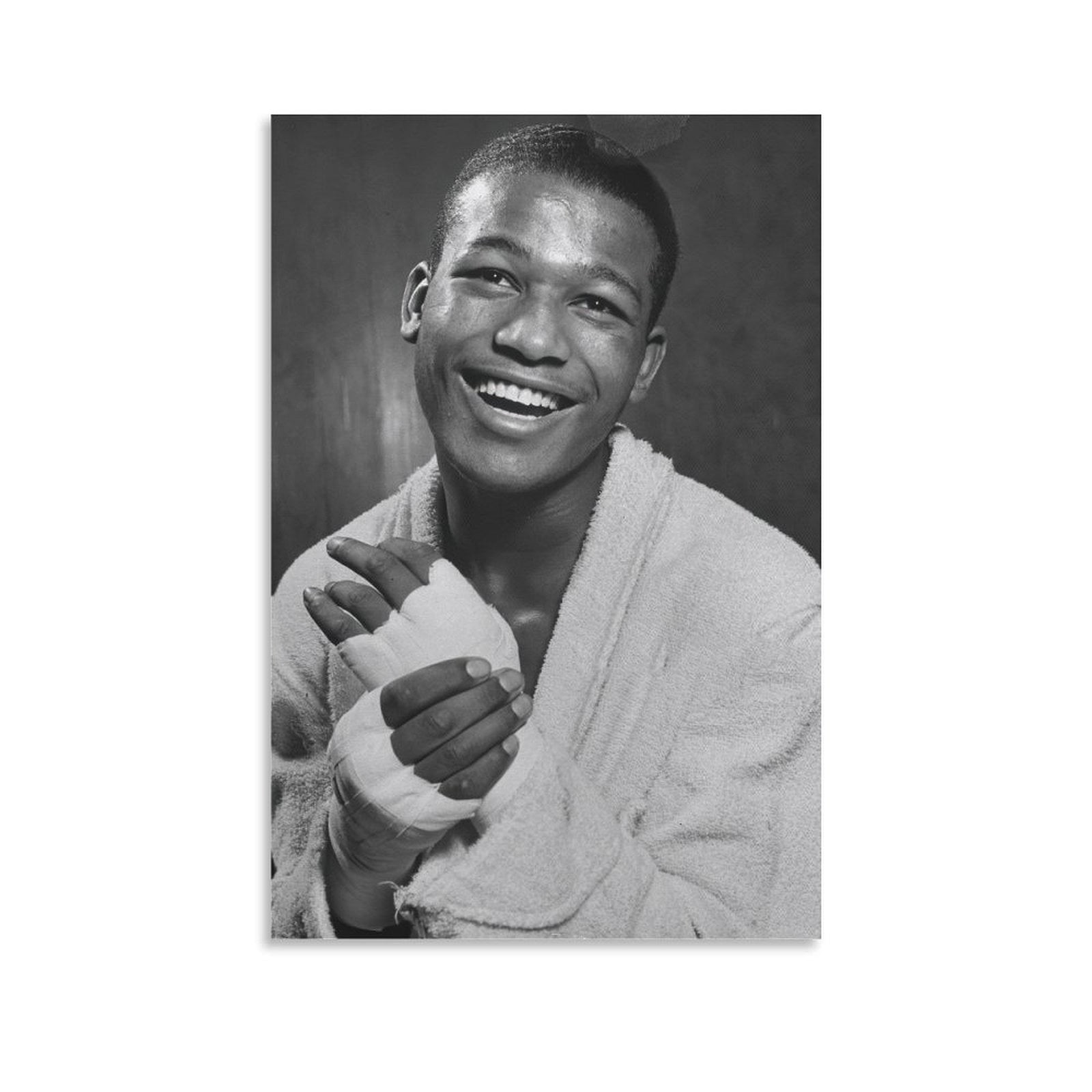 Welterweight Boxers Sugar Ray Robinson Retro Poster Posters Wall Art ...