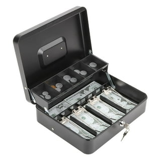Cash Box with Money Tray and Lock Money Box for Cash Cash Box with Lock ...