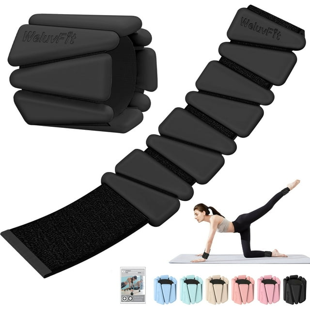 WeluvFit Wrist & Ankle Weights for Men Women, Adjustable Wearable Arm ...