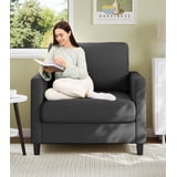 Welzona 33" Teddy Fabric Accent Chair, Comfy Reading Armchair for ...