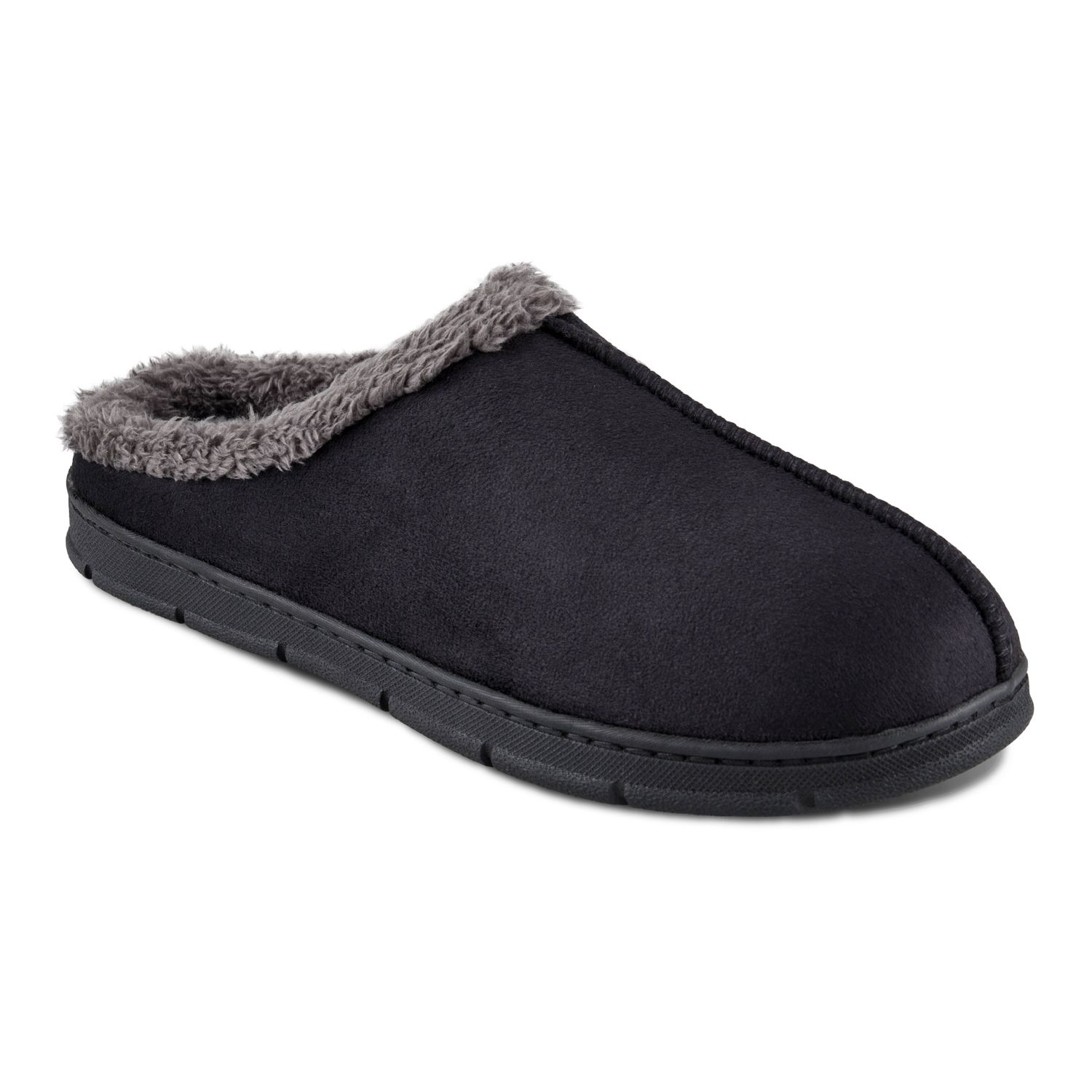 Wembley Men's Sherpa Lined Clog Slippers Color: Black Size: LARGE ...
