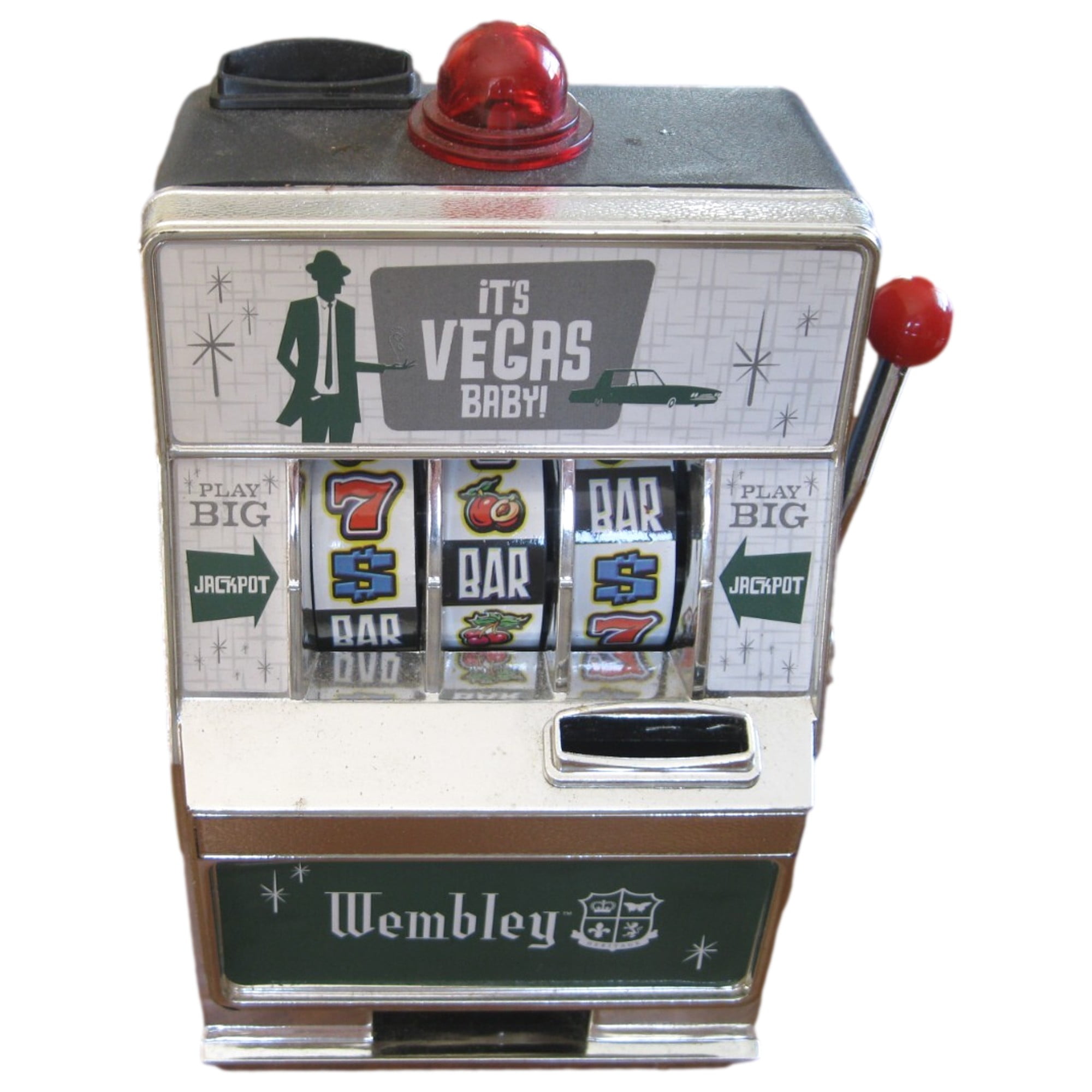 Wembley Slot Machine Savings Bank with Vegas Game Lights & Sounds ...