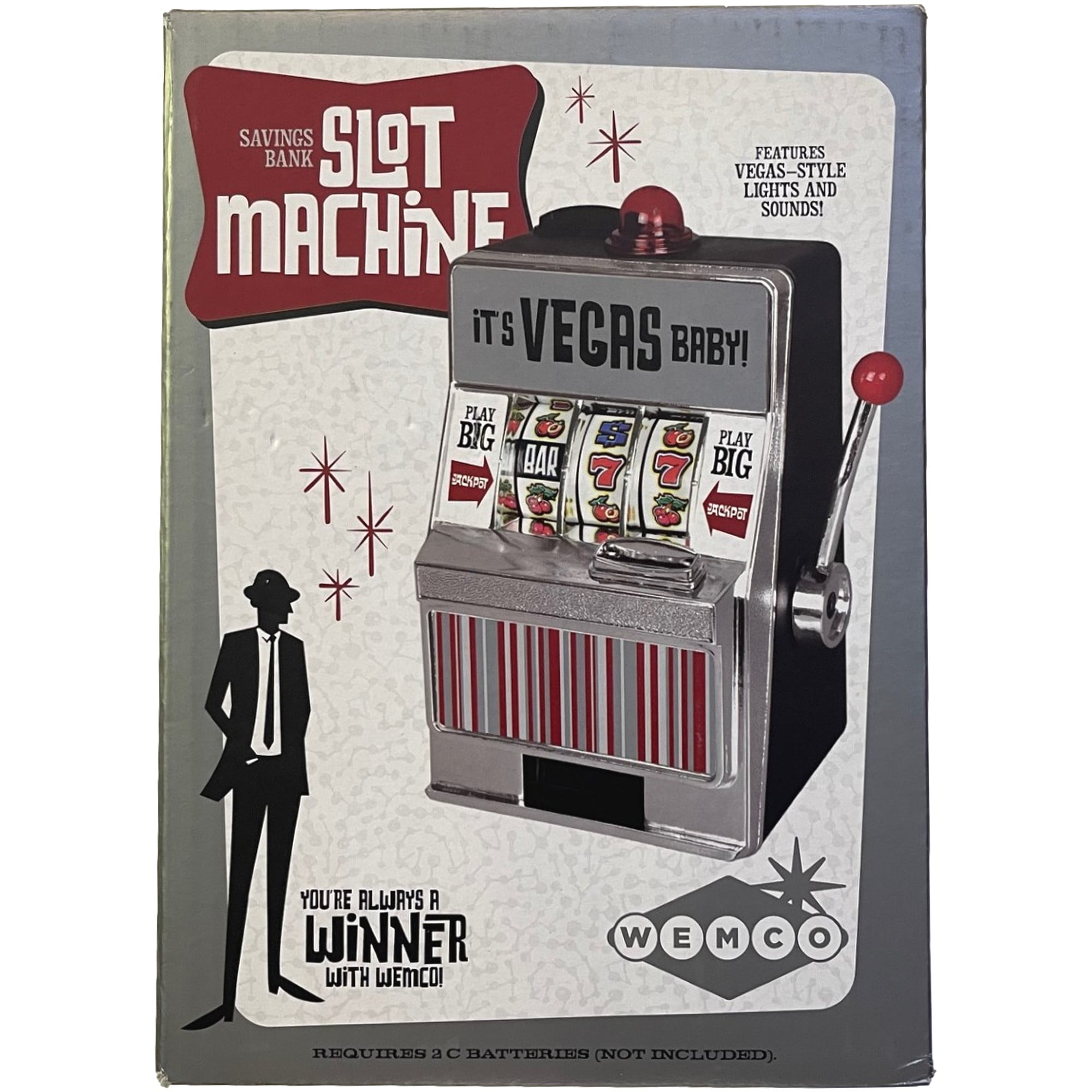 Wembley Slot Machine Savings Bank with Vegas Lights & Sounds - Walmart.com
