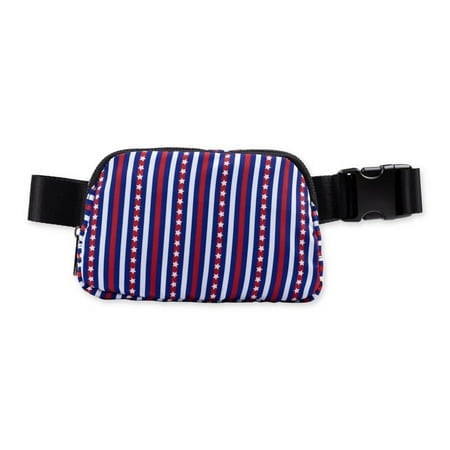 Wemco Men's 4" Star Print Americana Hip Sling Pack - Blue - Walmart.com