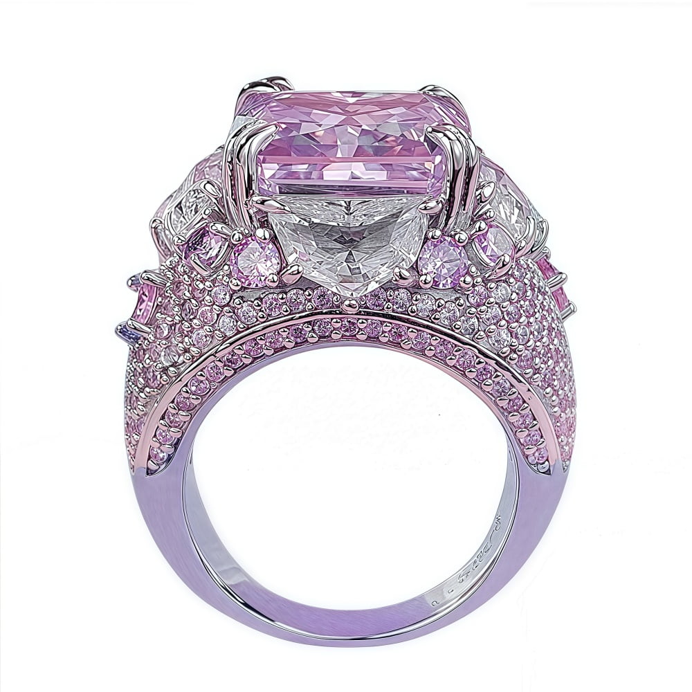 WenGem Jewelry S925 Sterling Silver Plated with 18K Golden Ice Flower ...