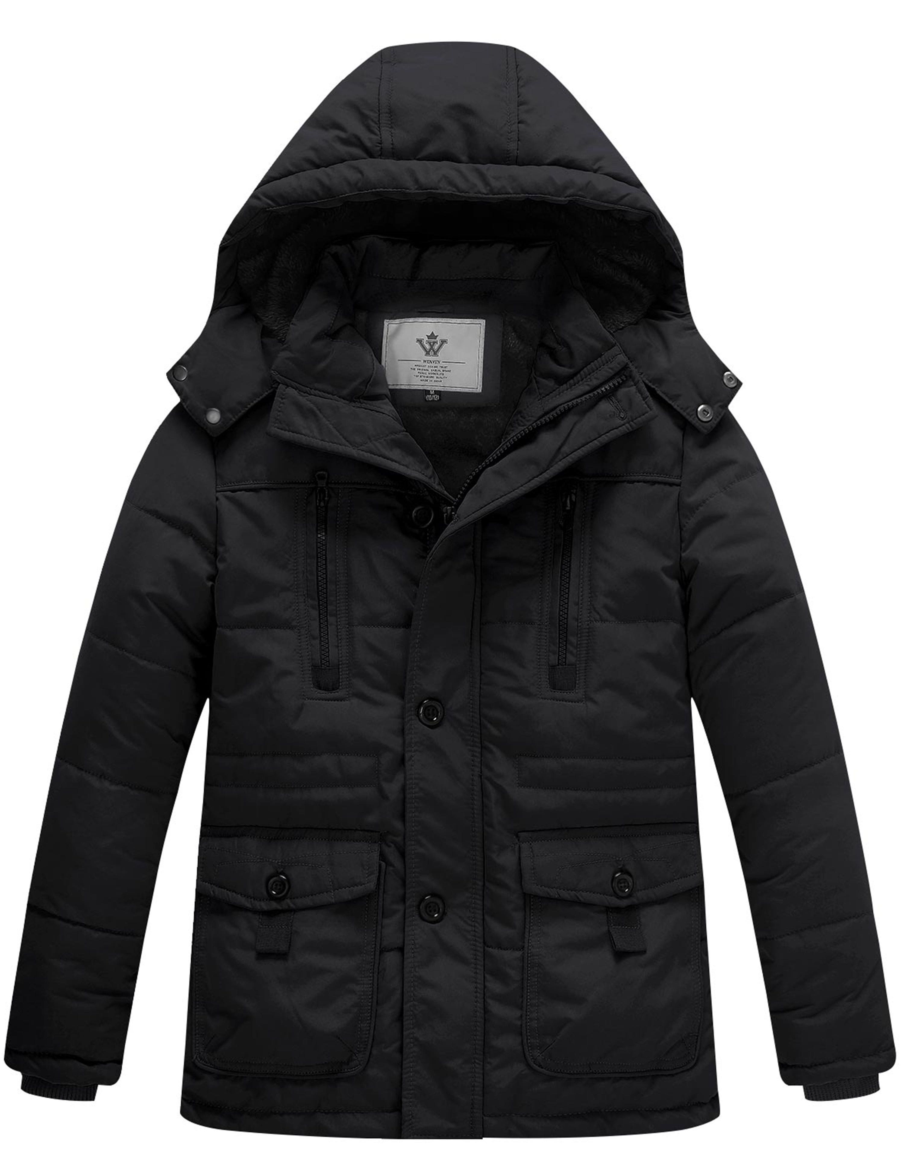 WenVen Boy's Warm Winter Coat Puffer Jackett, Quilted Outerwear with ...