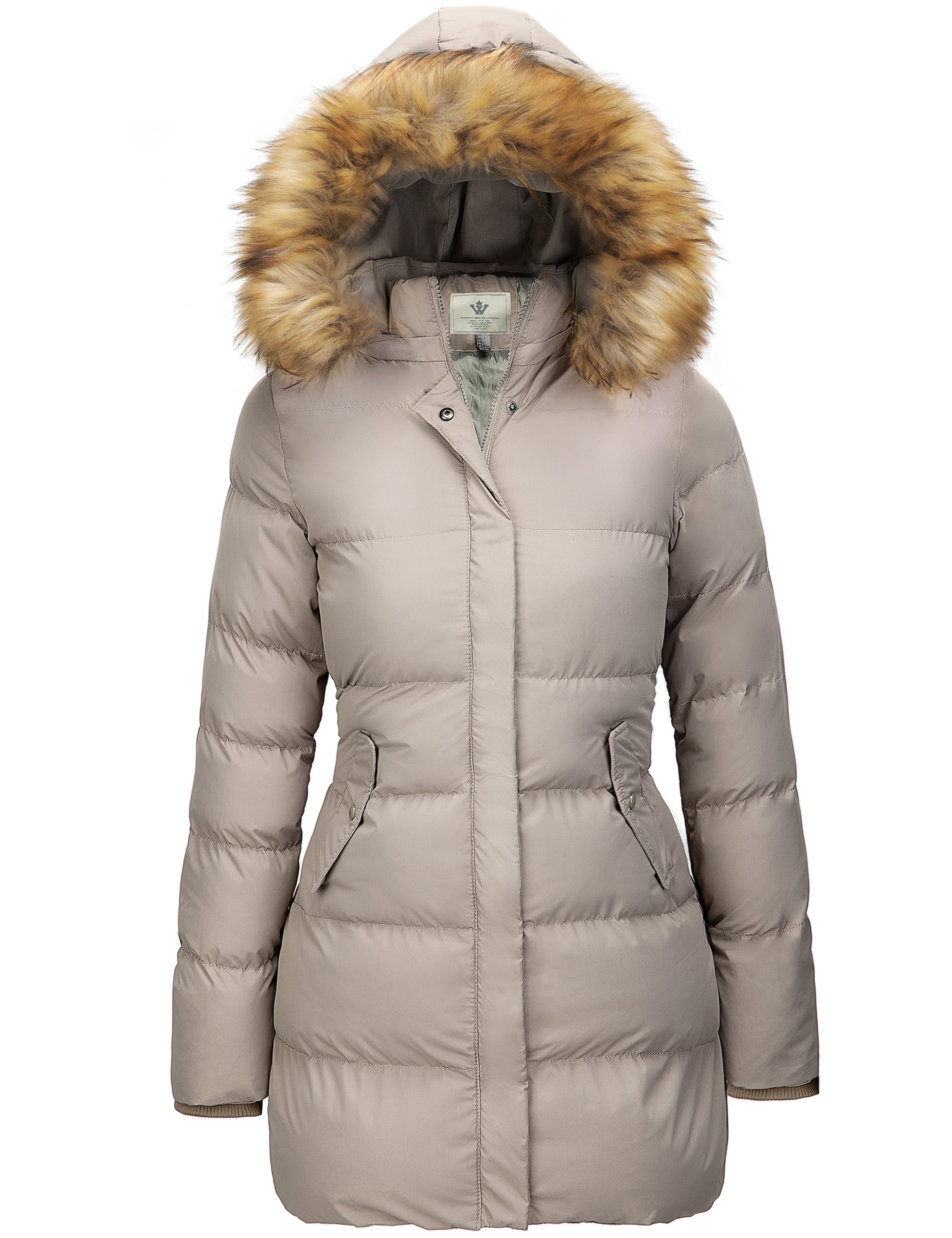 WenVen Women's Long Winter Puffer Coat 2XL, Hooded Waterproof Jacket ...