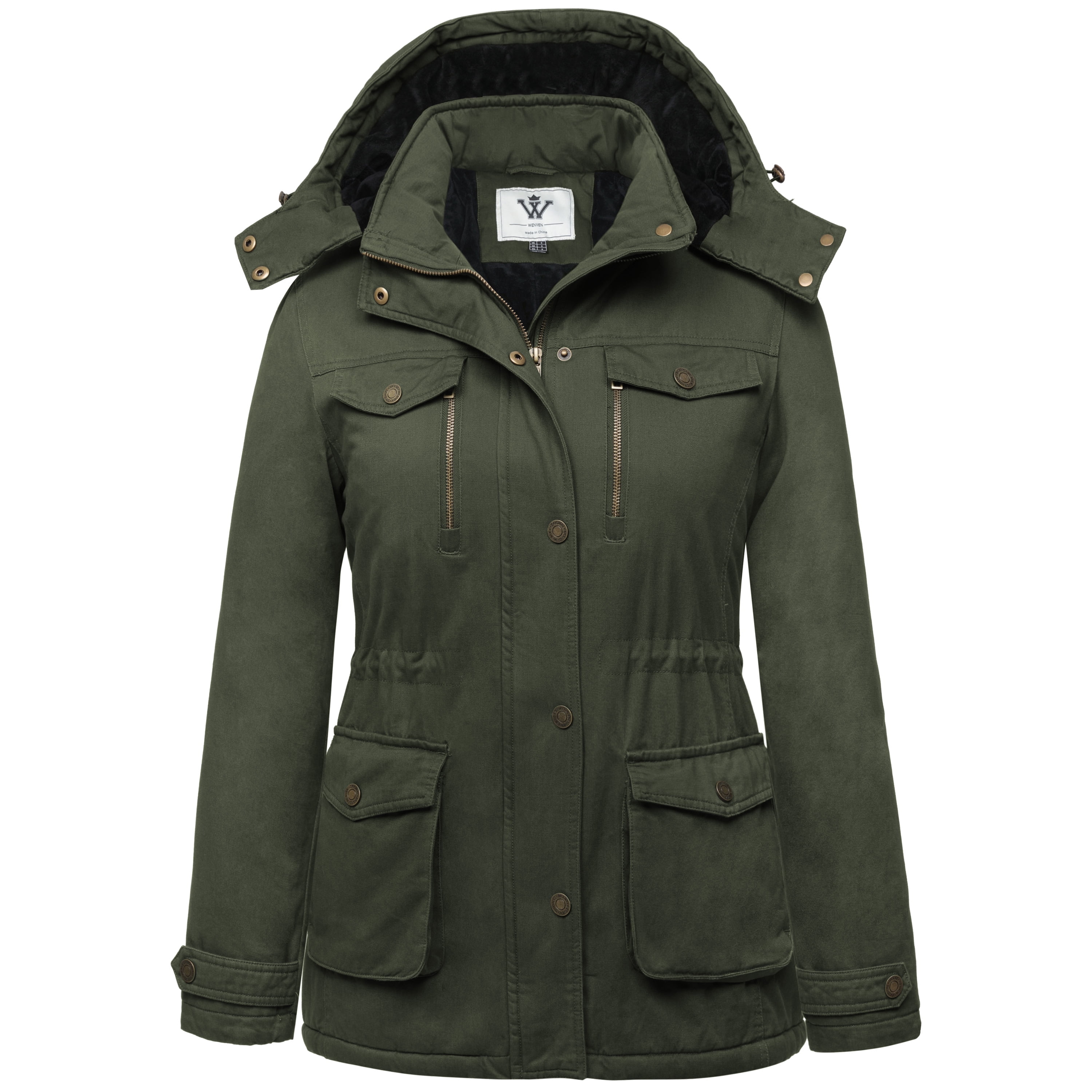 WenVen Women's Winter Jacket Windrproof Winter Coat Warm Puffer Jacket ...