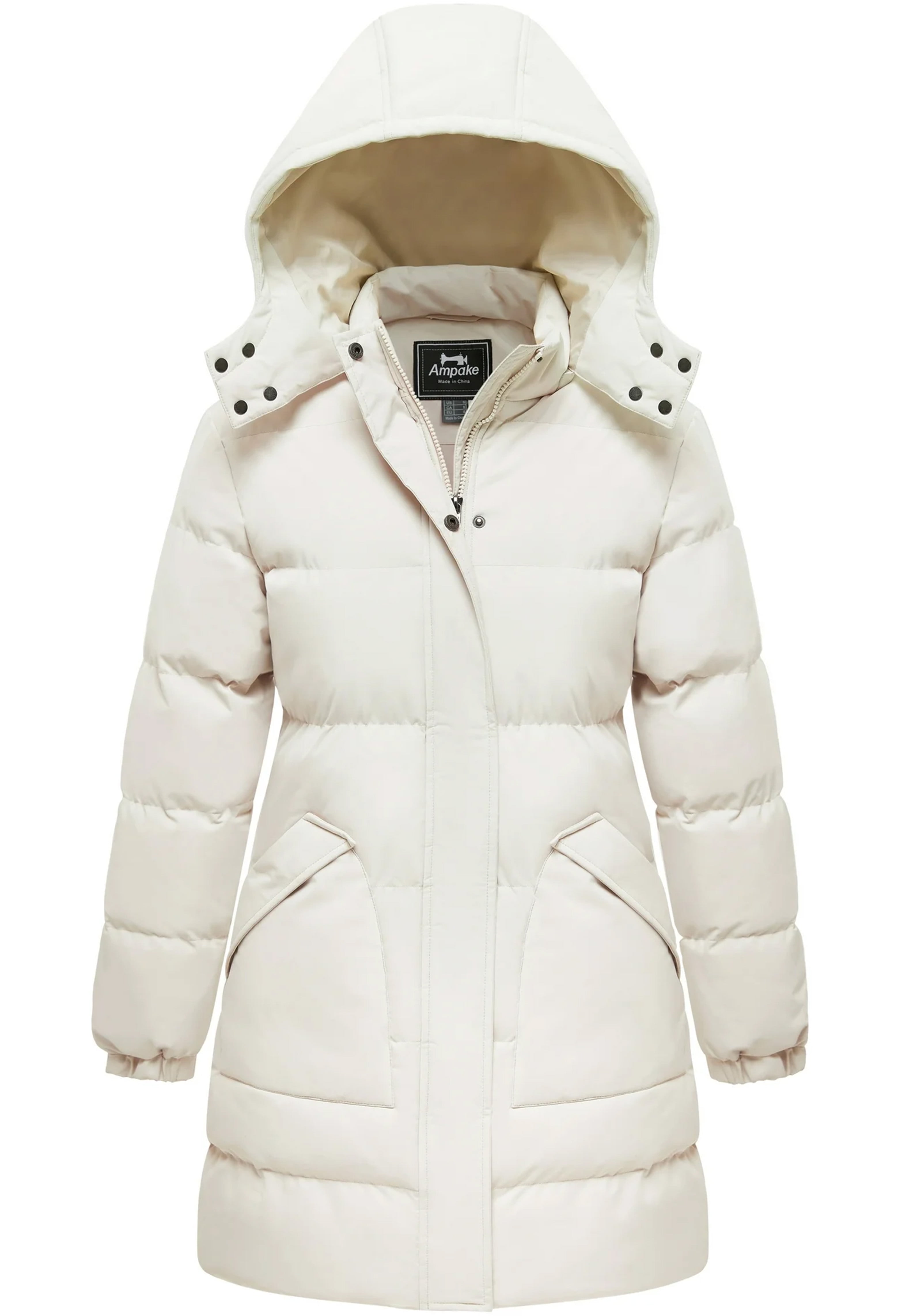 Ampake Women's Winter Puffer Coat Warm Waterproof Coat Hooded Winter ...
