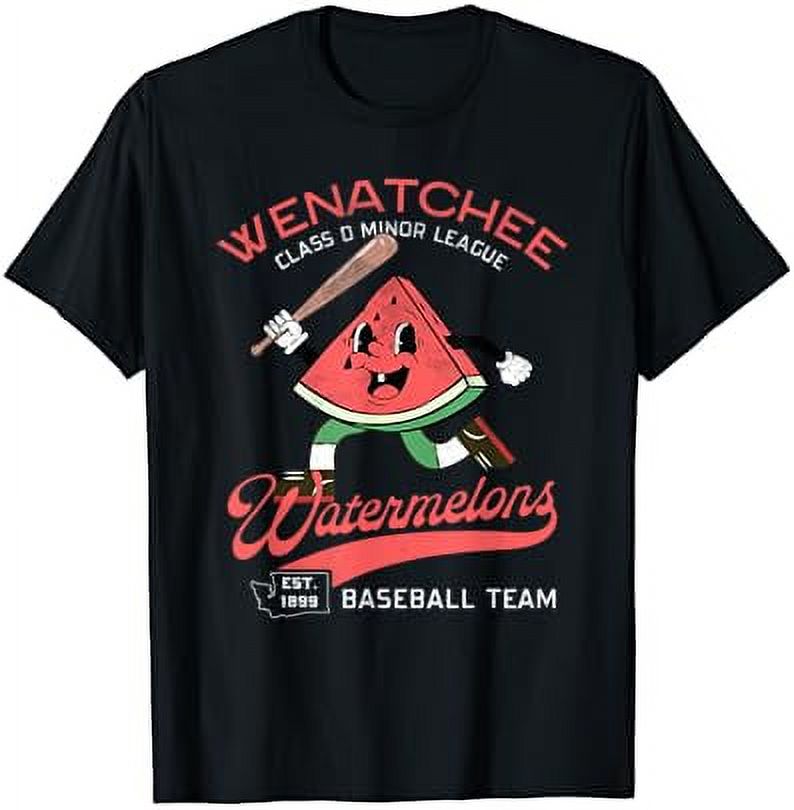 Wenatchee Watermelons Retro Minor League Baseball Team T-Shirt ...