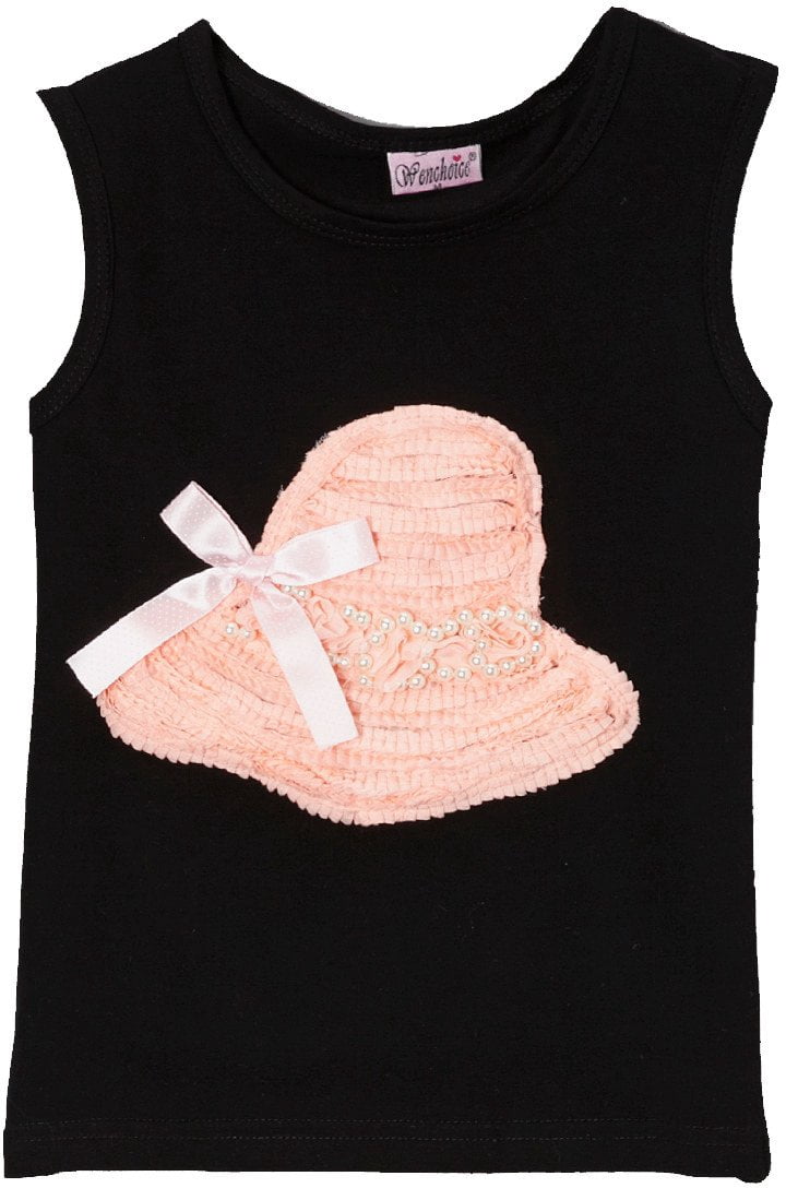 Wenchoice Black Bow Hat Tank Girl's M(3T-4T) - Walmart.com