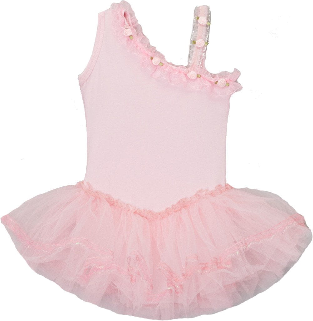 Wenchoice Girl's Pink Asymmetrical Ballet Dress M(3T-4T) - Walmart.com