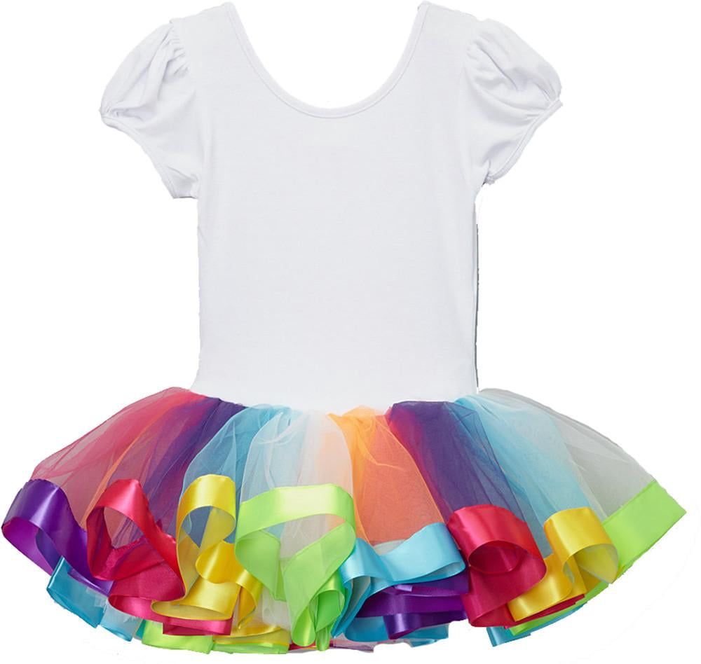 Wenchoice Girl's Rainbow Ballet Dress L(5T-6T) - Walmart.com