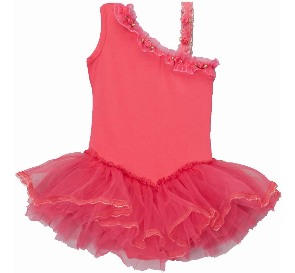 Wenchoice Hot Pink Asymmetrical Ballet Dress Girl's S(1T-2T) - Walmart.com
