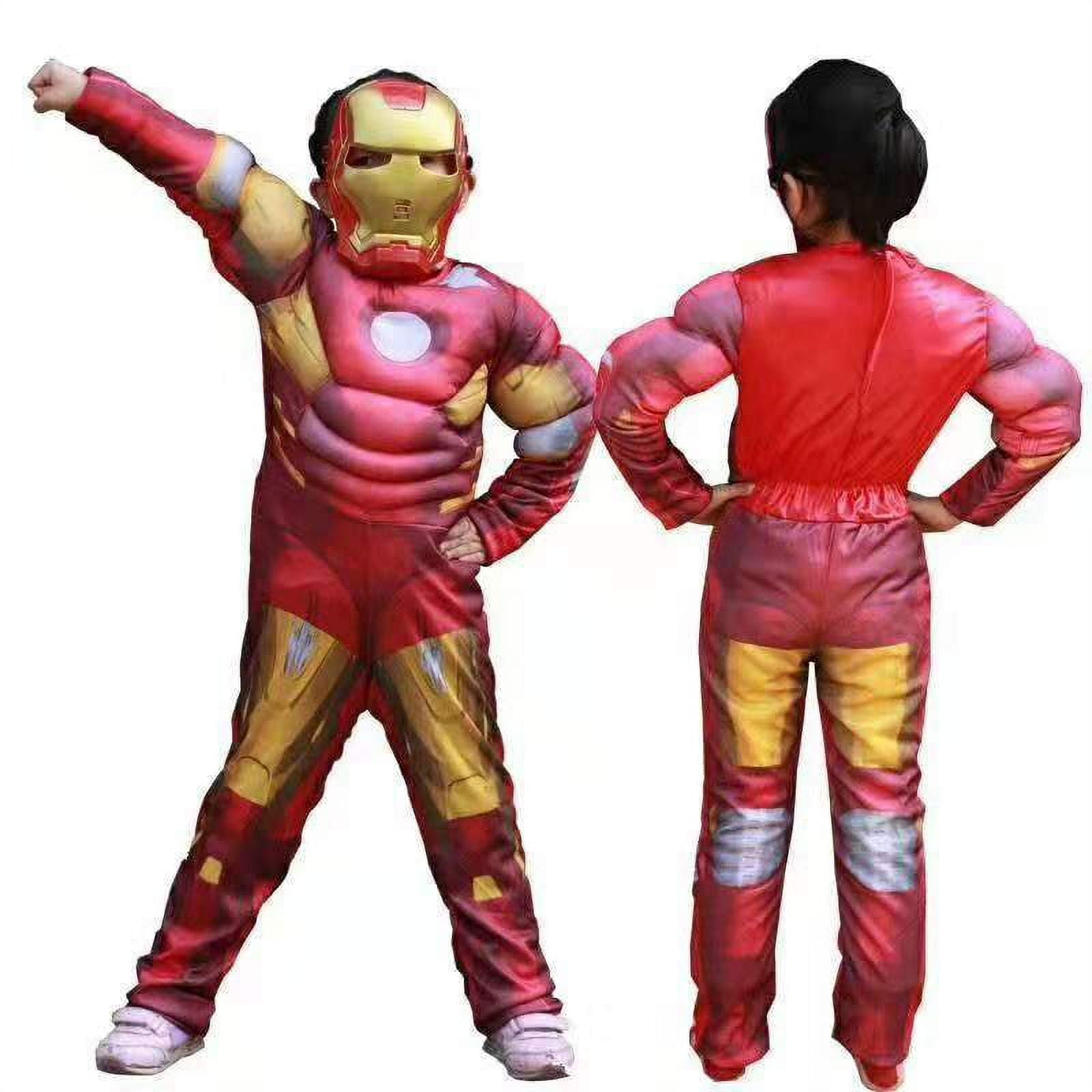 Wenchoice Iron Man Muscle Costume Holiday Theme for Ages 3-5, Unisex ...
