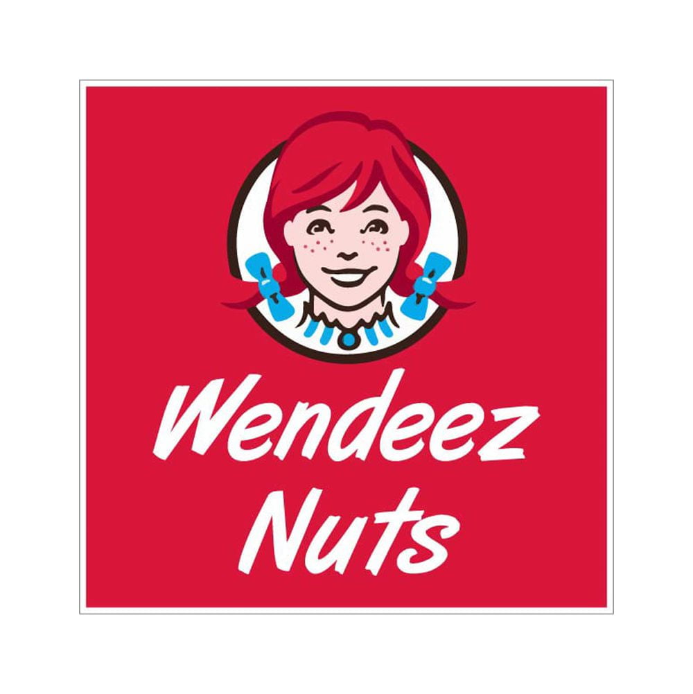 Wendeez Nuts Vinyl Sticker Decal (4" x 4") | Peel & Stick | Funny ...