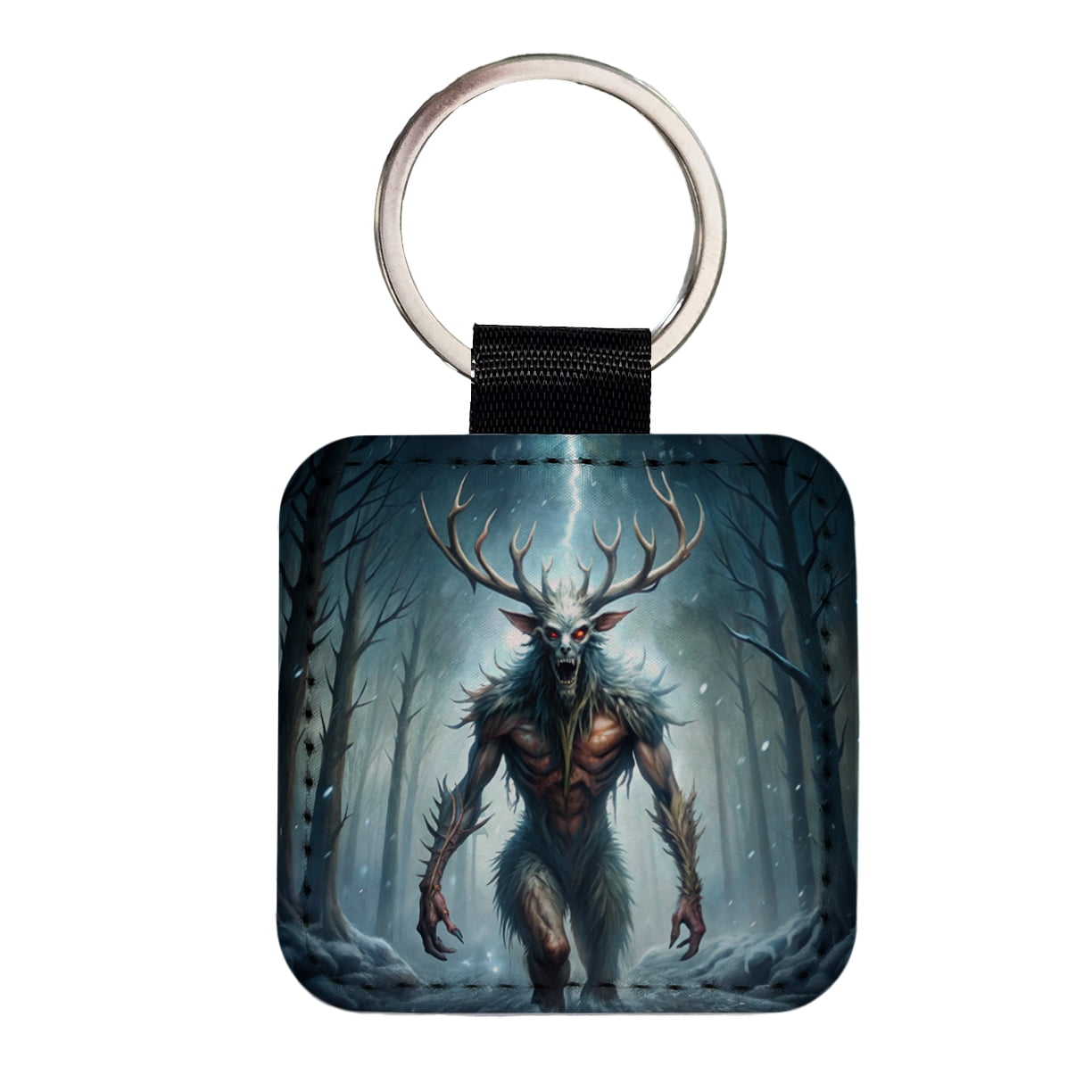 Wendigo Algonquian Folklore Monster Creature Faux Leather Square ...