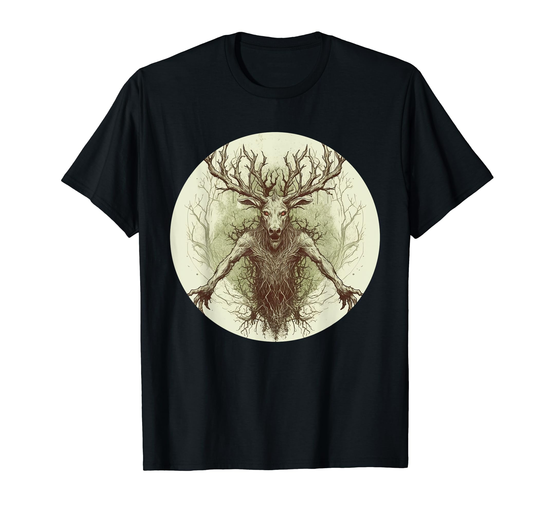 Wendigo Cryptozoology Cryptid Vintage Wendigo Black T-Shirt - Walmart.com