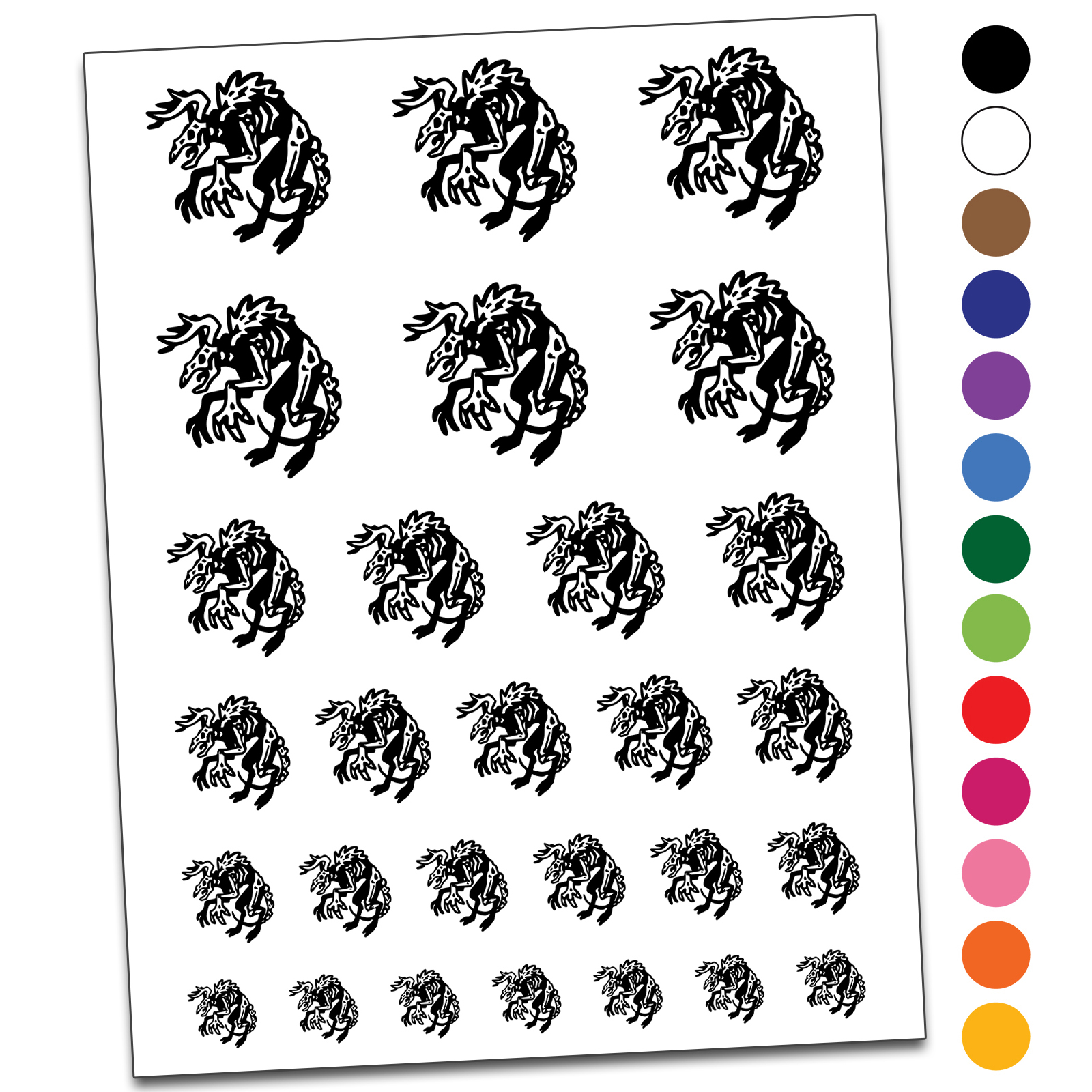 Wendigo Mythological Creature Monster Water Resistant Temporary Tattoo ...