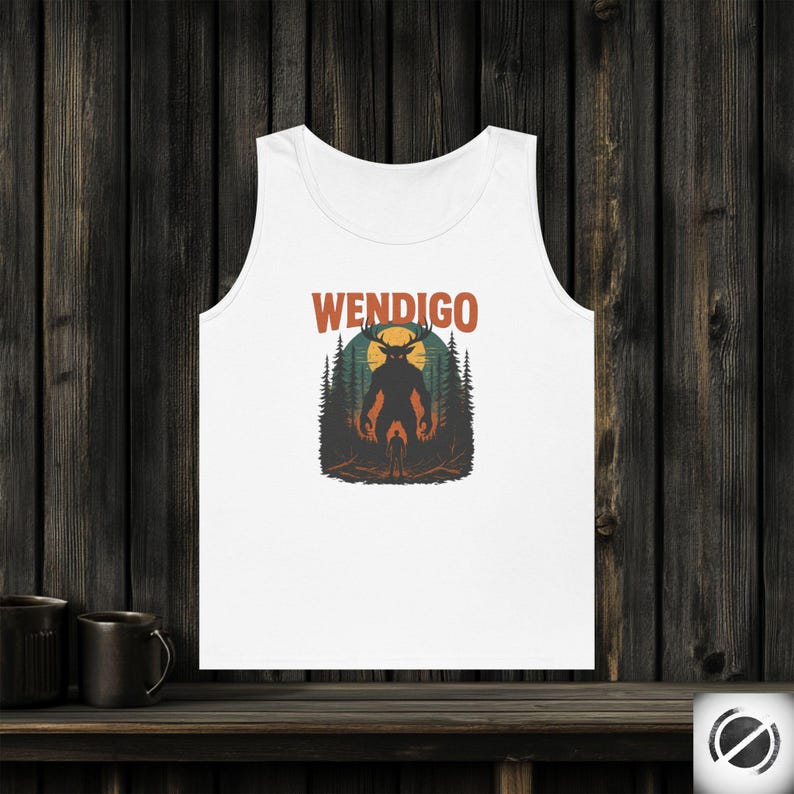 Wendigo Tank Top, Cryptid Forest Horror Muscle Shirt, Gothic Folklore ...