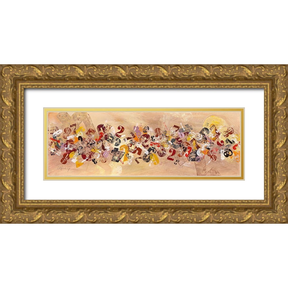 Wendling, Heinz 24x11 Gold Ornate Wood Framed with Double Matting ...