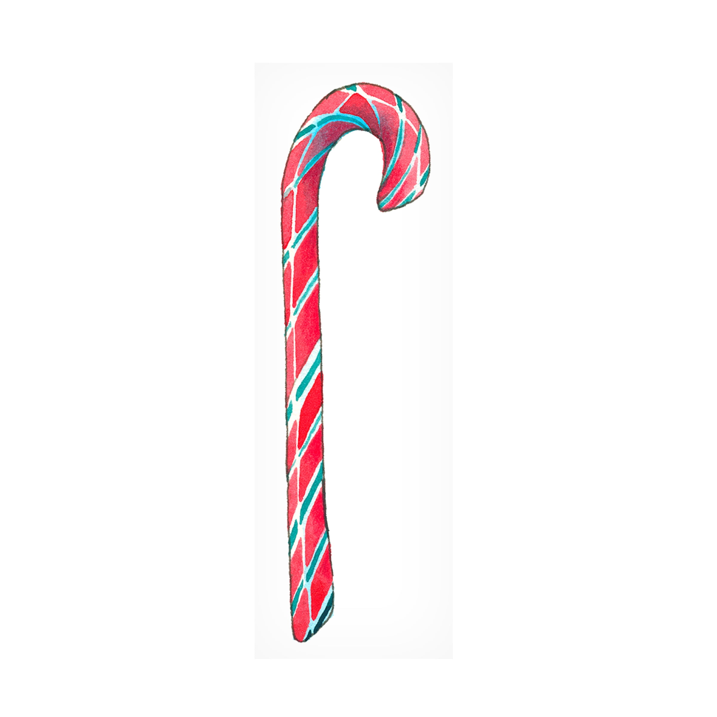 Wendy Edelson 'Red Candycane' Canvas Art - Walmart.com