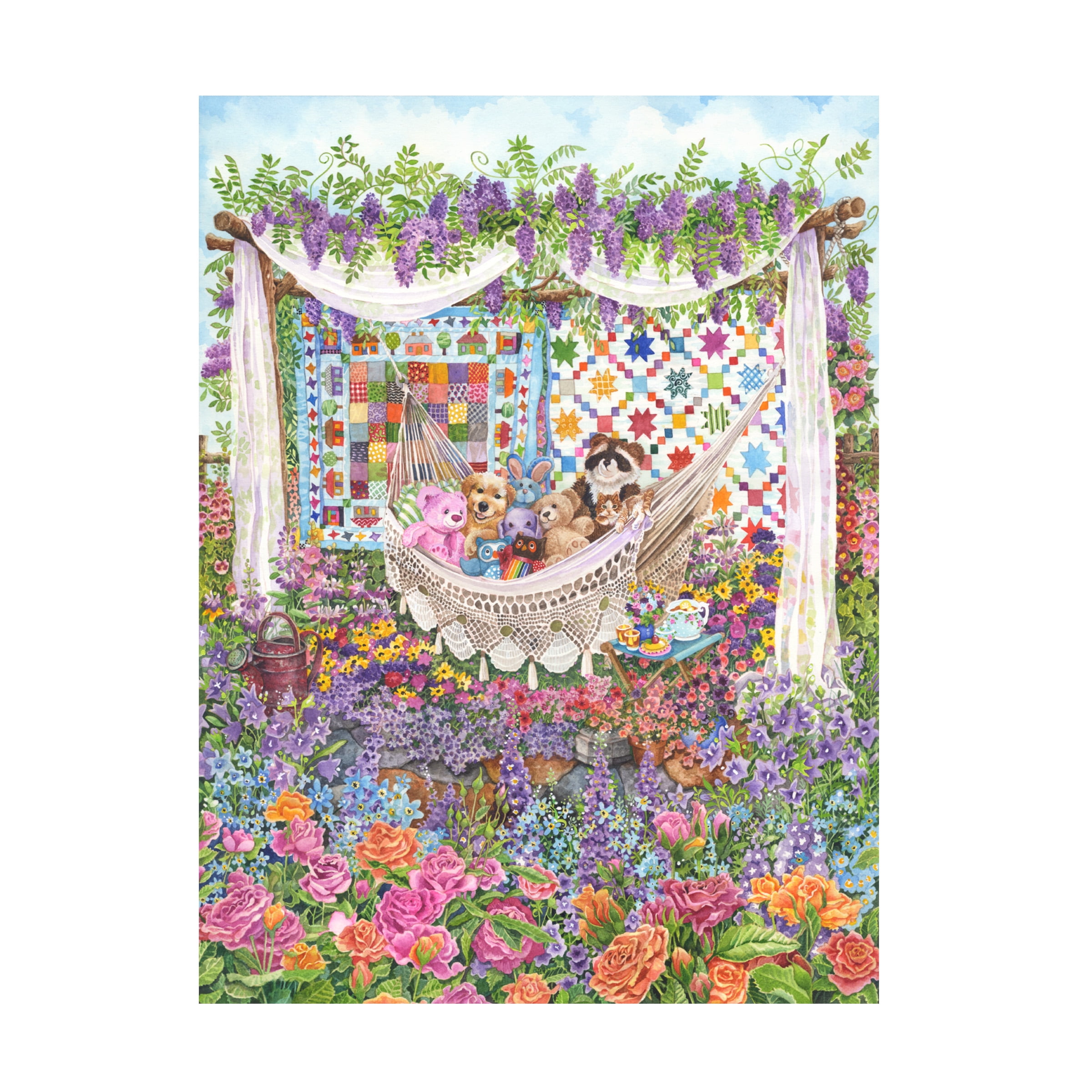 Wendy Edelson 'Summer Quilt' Canvas Art - Walmart.com