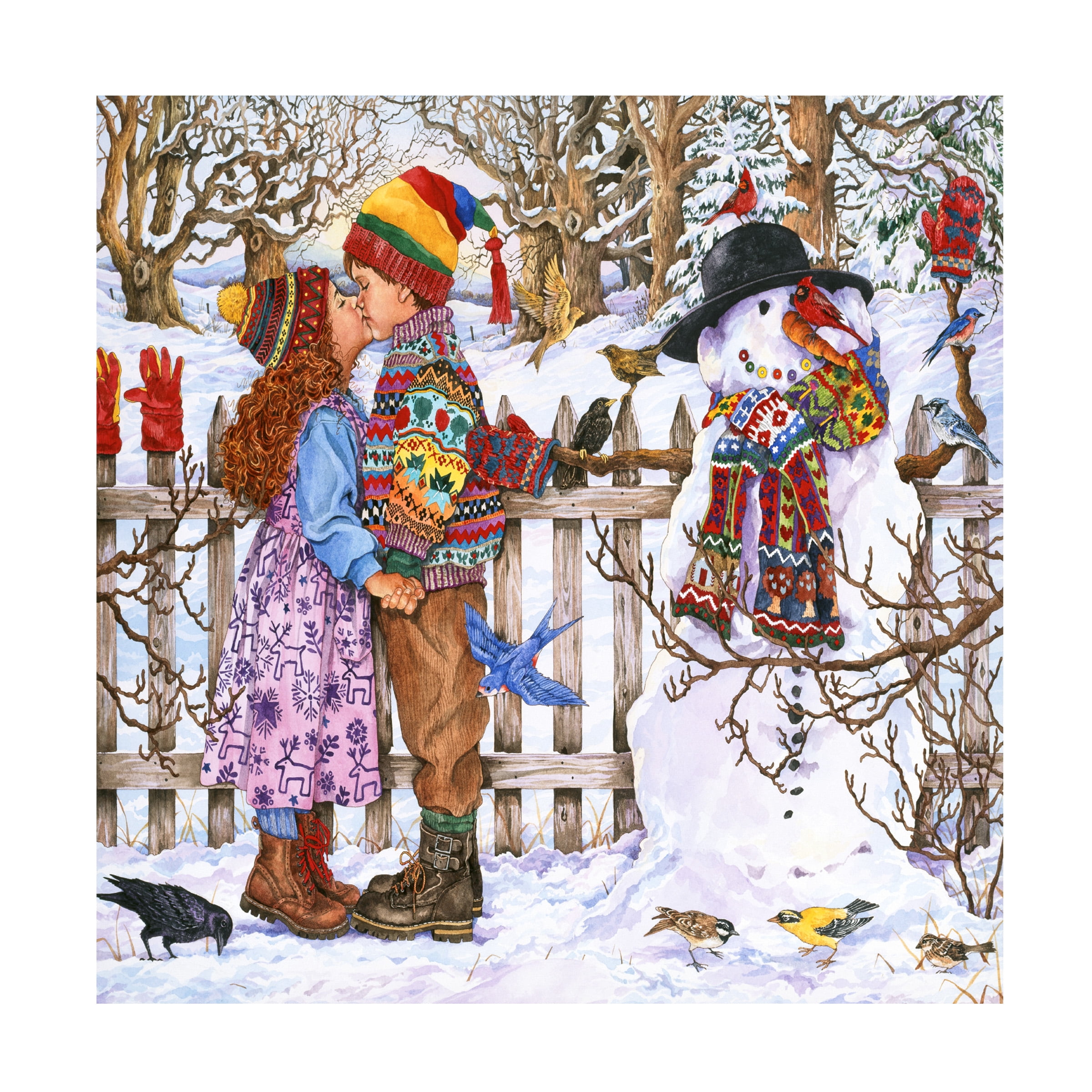 Wendy Edelson 'Winters Kiss' Canvas Art - Walmart.com