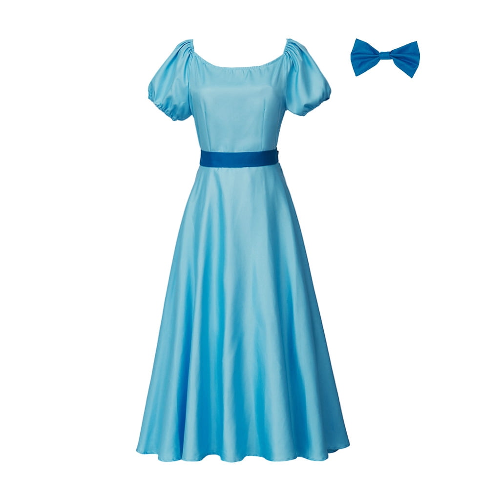 Wendy Princess Blue Dress Wendy Outfit Halloween Carnival cos Dress ...